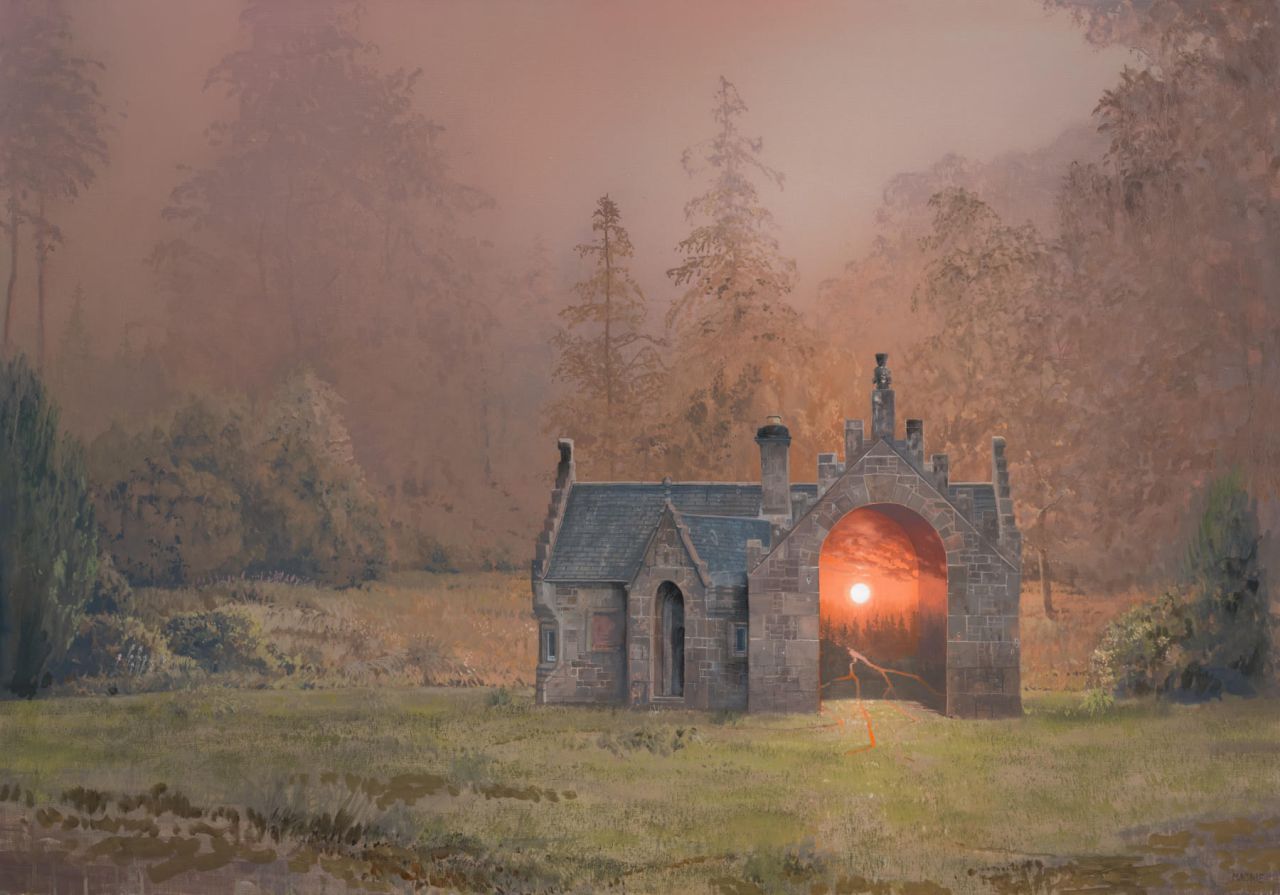 Andrew McIntosh's paintings of Highland castles with portals to ...