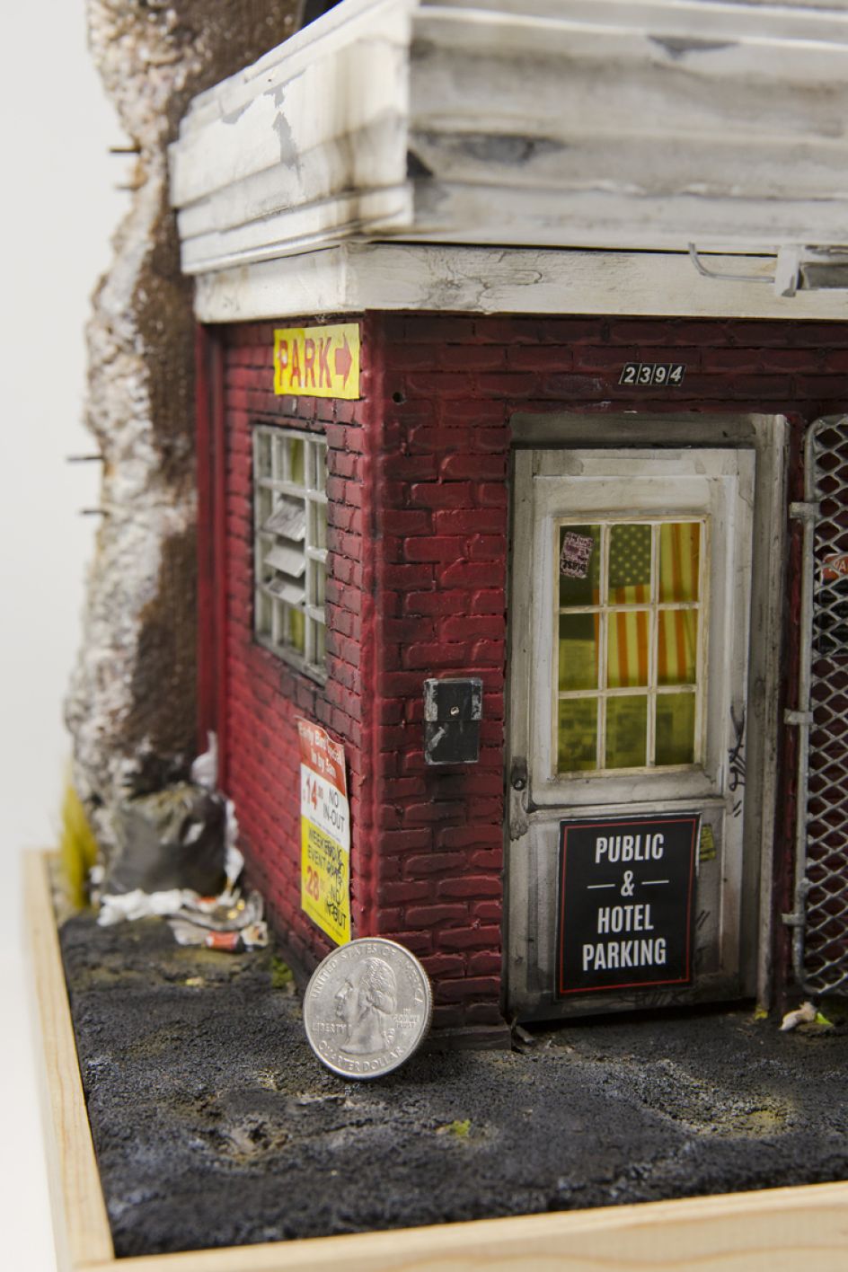 Miniature World: Artist crafts little models of adult stores, churches ...