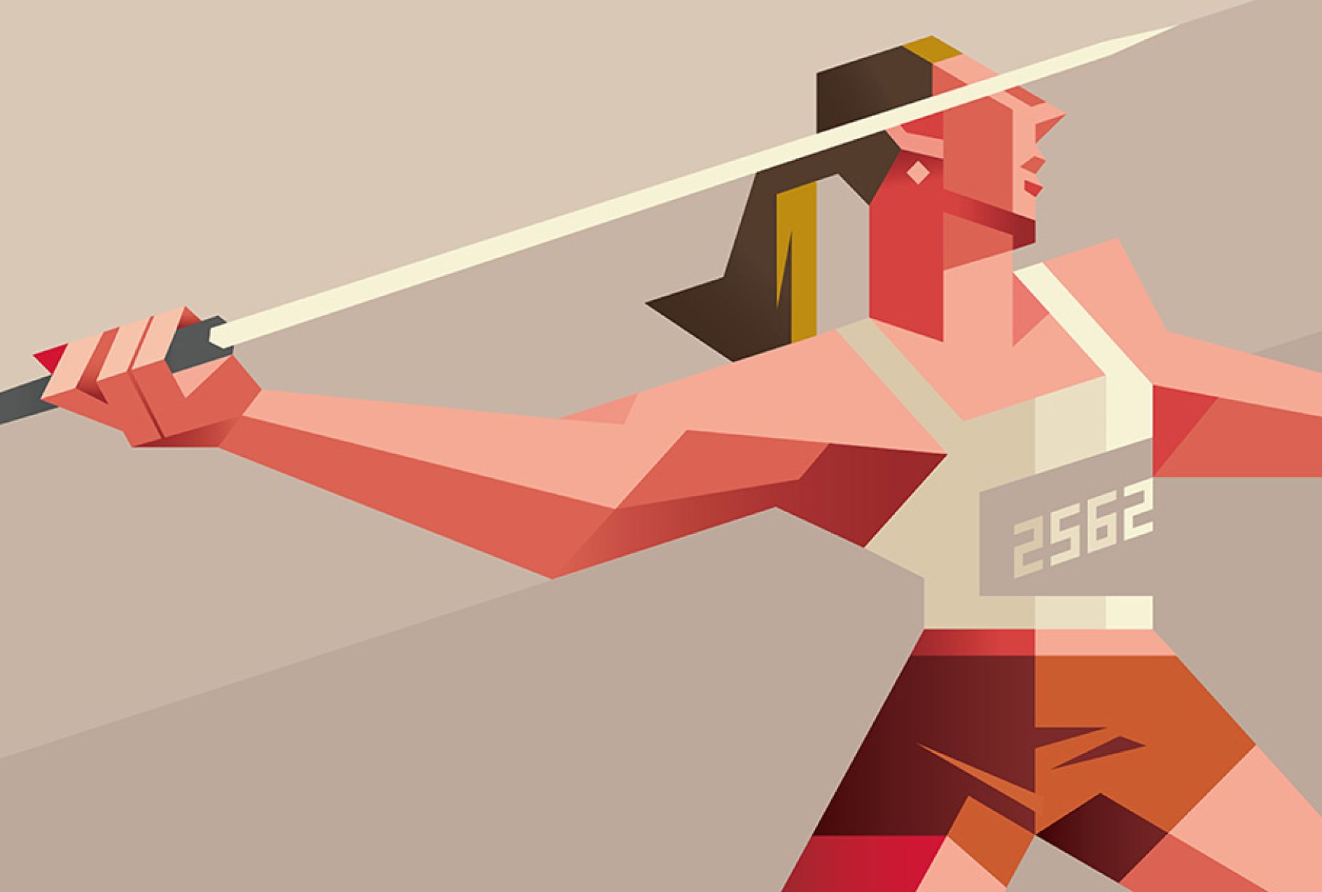 Square up to these geometric illustrations of sports stars by Jun ...