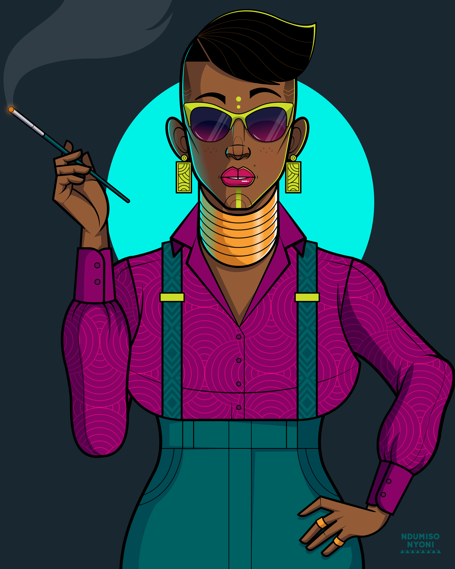 Ndumiso Nyoni uses his illustrations to share authentic African ...