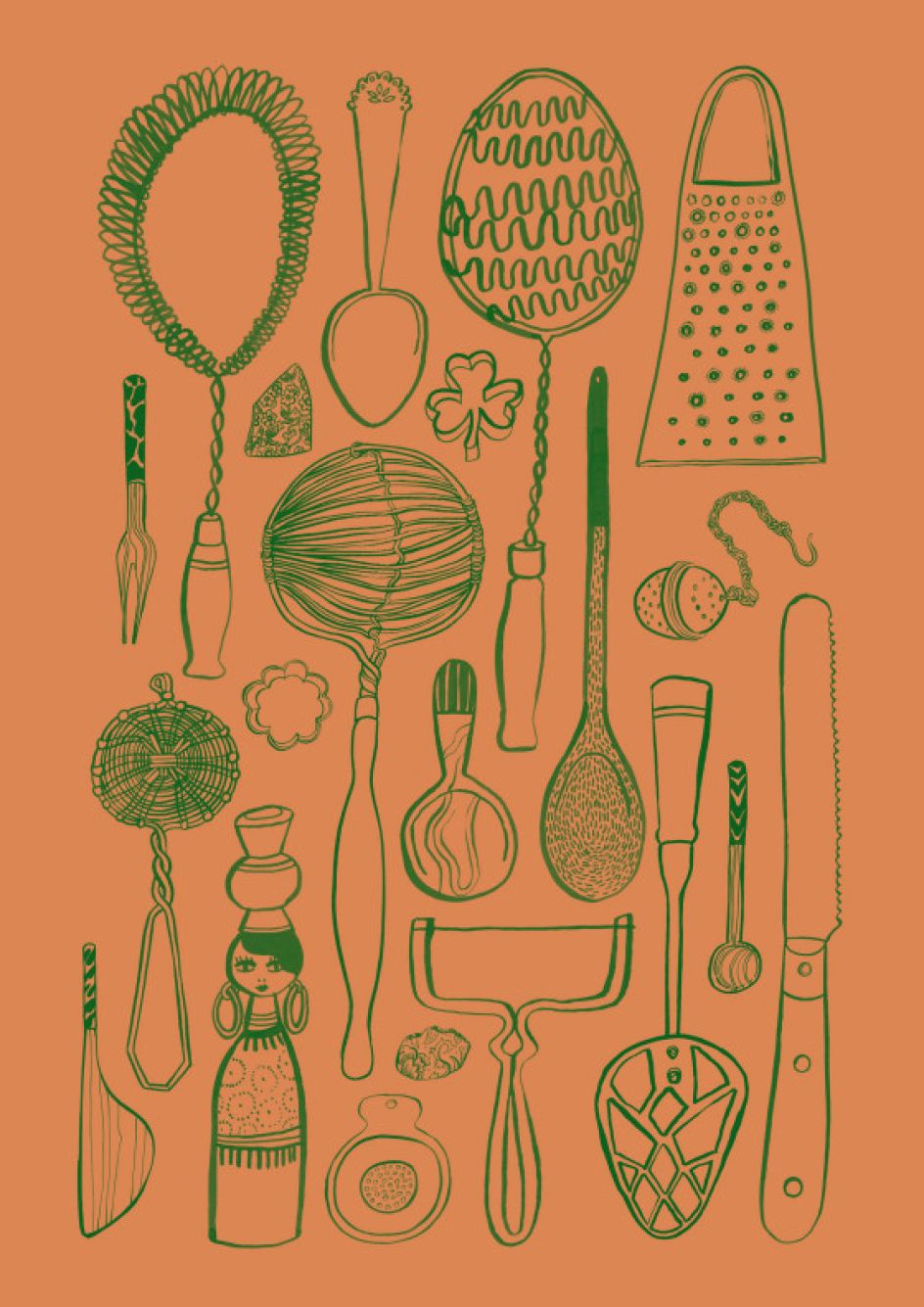 Nina Chakrabarti's whimsical illustrations of faces, plants, and bric a brac | Creative Boom