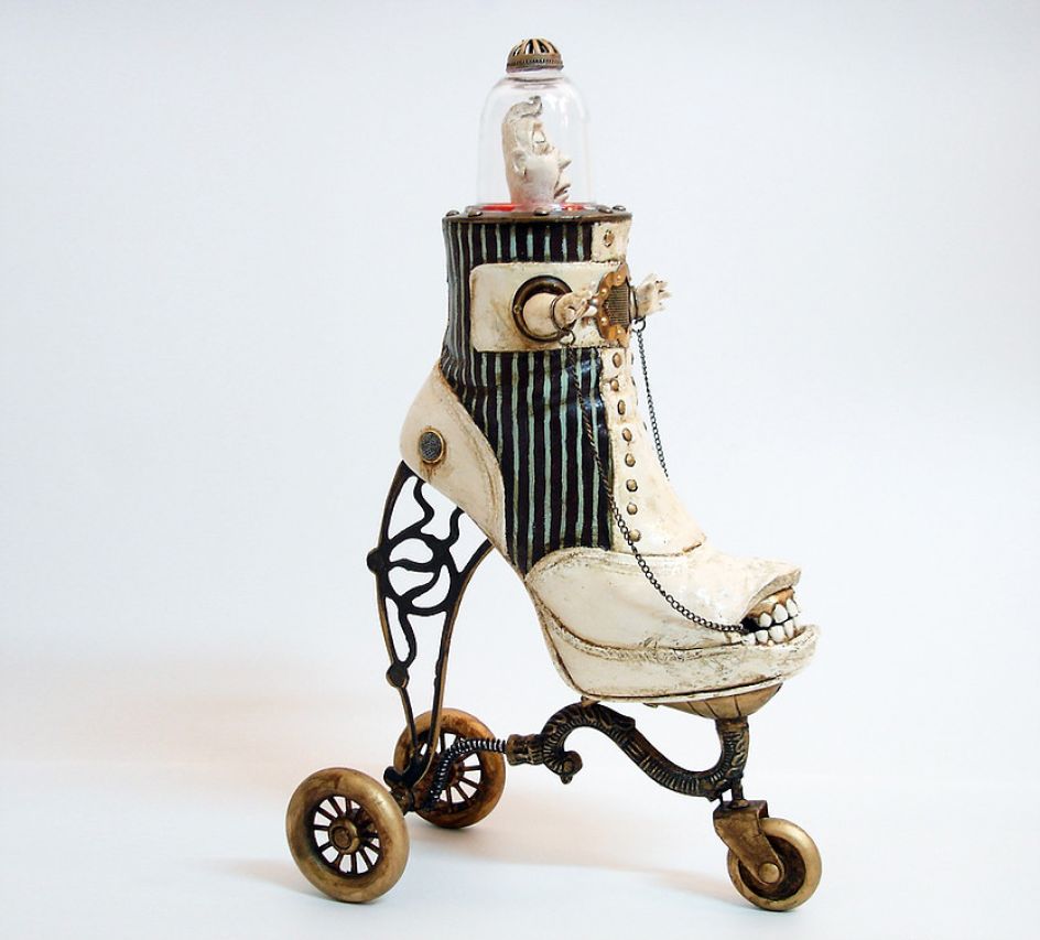 Storytelling Shoes: Artist transforms shoes into sculptures that tell a ...