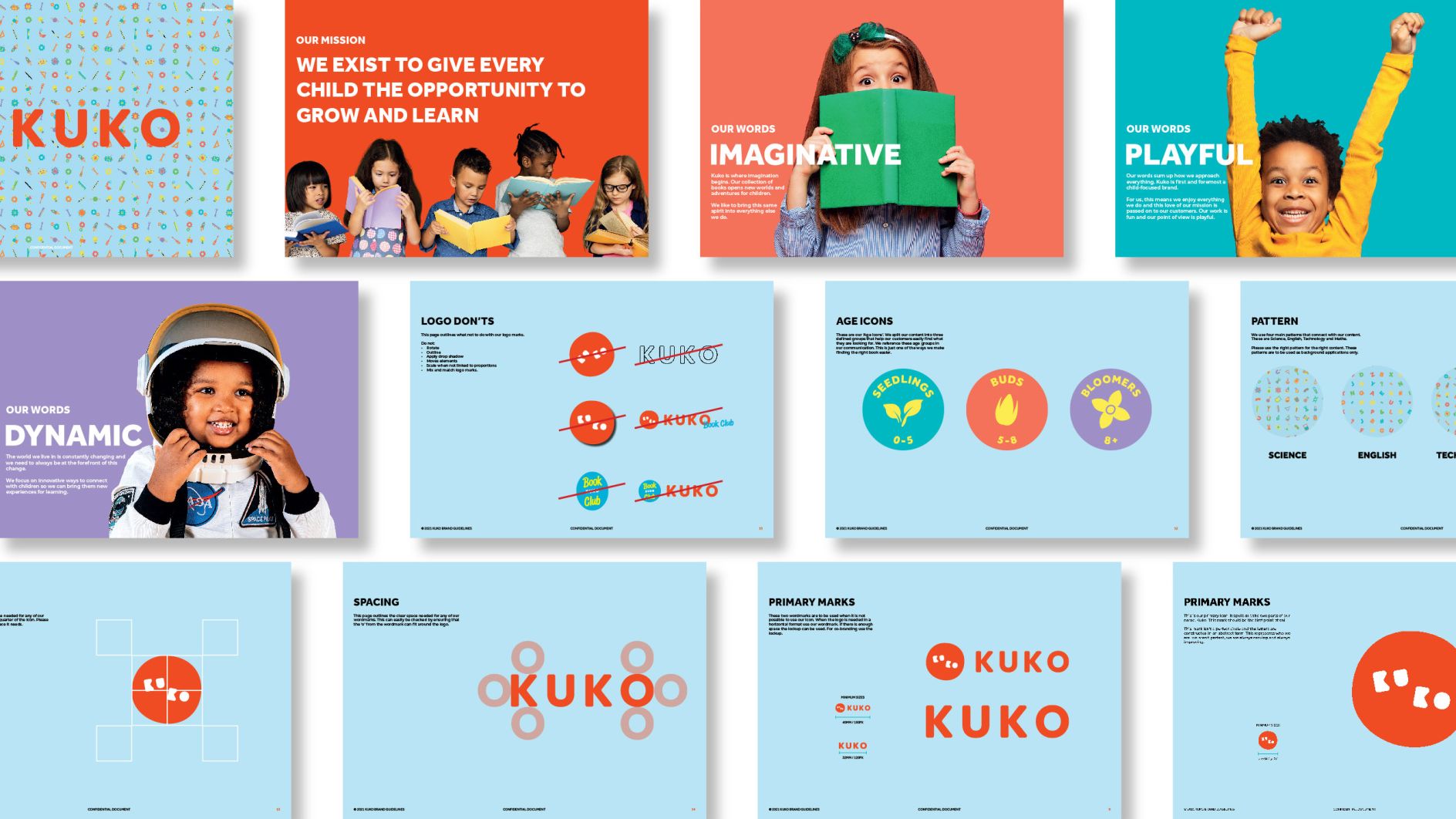 Studio Bennu's brand identity for Kuko transforms how children learn ...