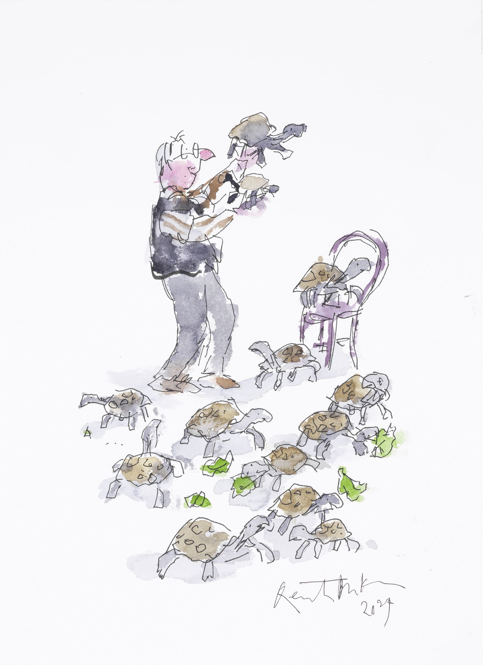 Quentin Blake re-draws classic characters for Bonhams fundraising ...