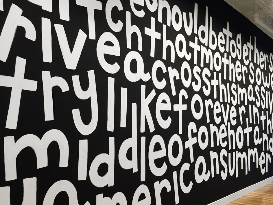 Timothy Goodman's new playful hand-painted typographic murals ...