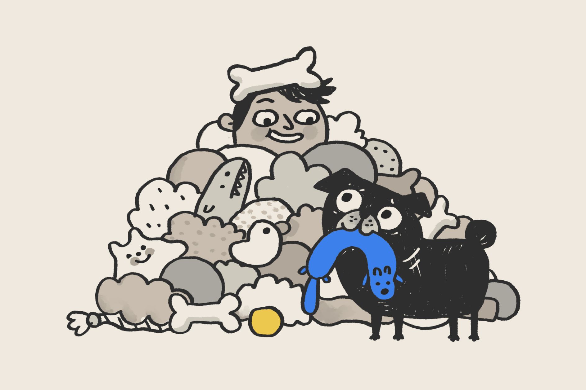 Gemma Correll's quirky pug cartoons are at the heart of a new online ...