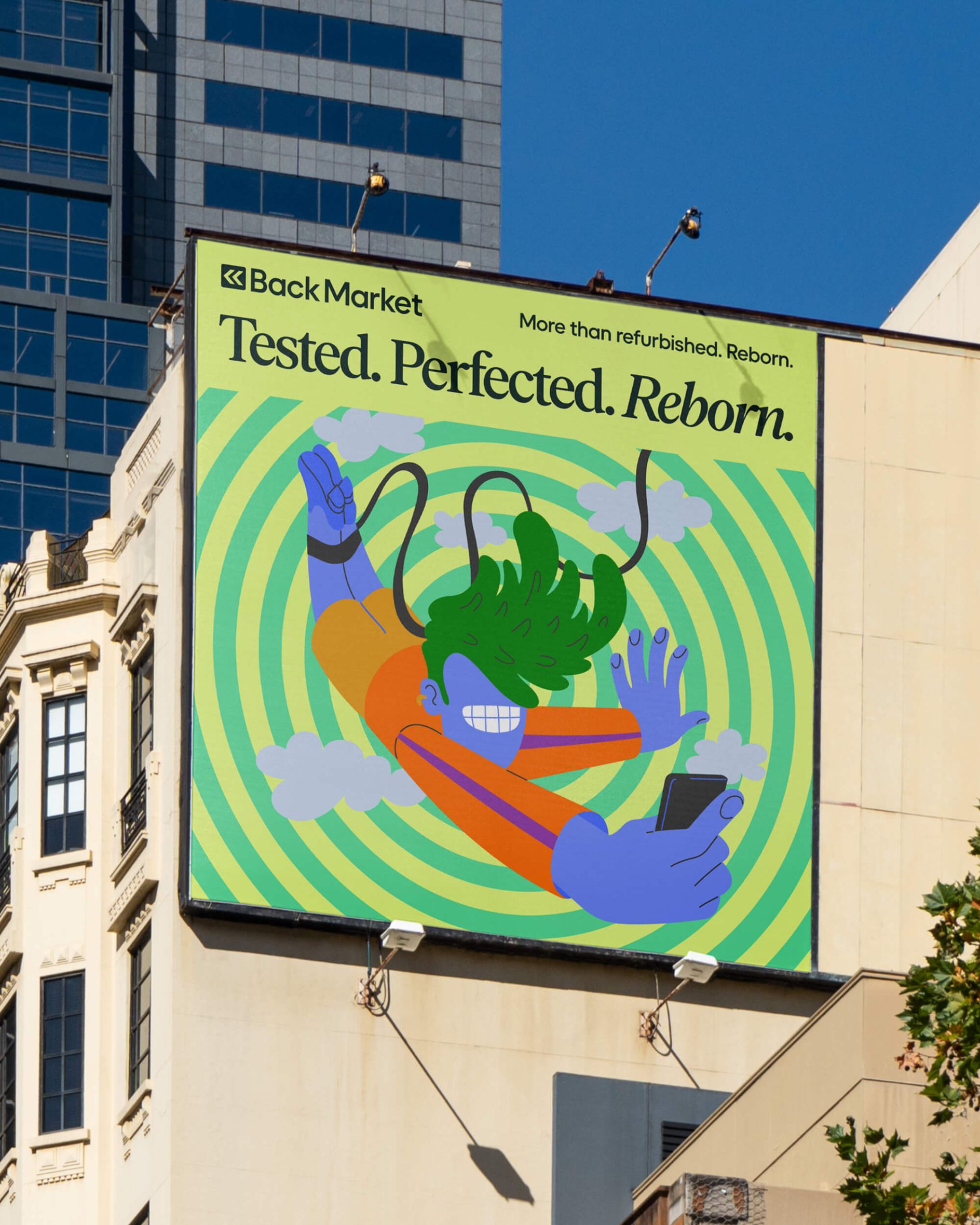 Visual identity for refurb site Back Market channels its passion for ...