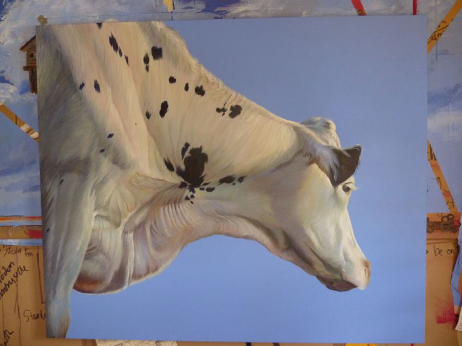 Bristol artist Alison Jacobs uses her garden shed as her home studio ...