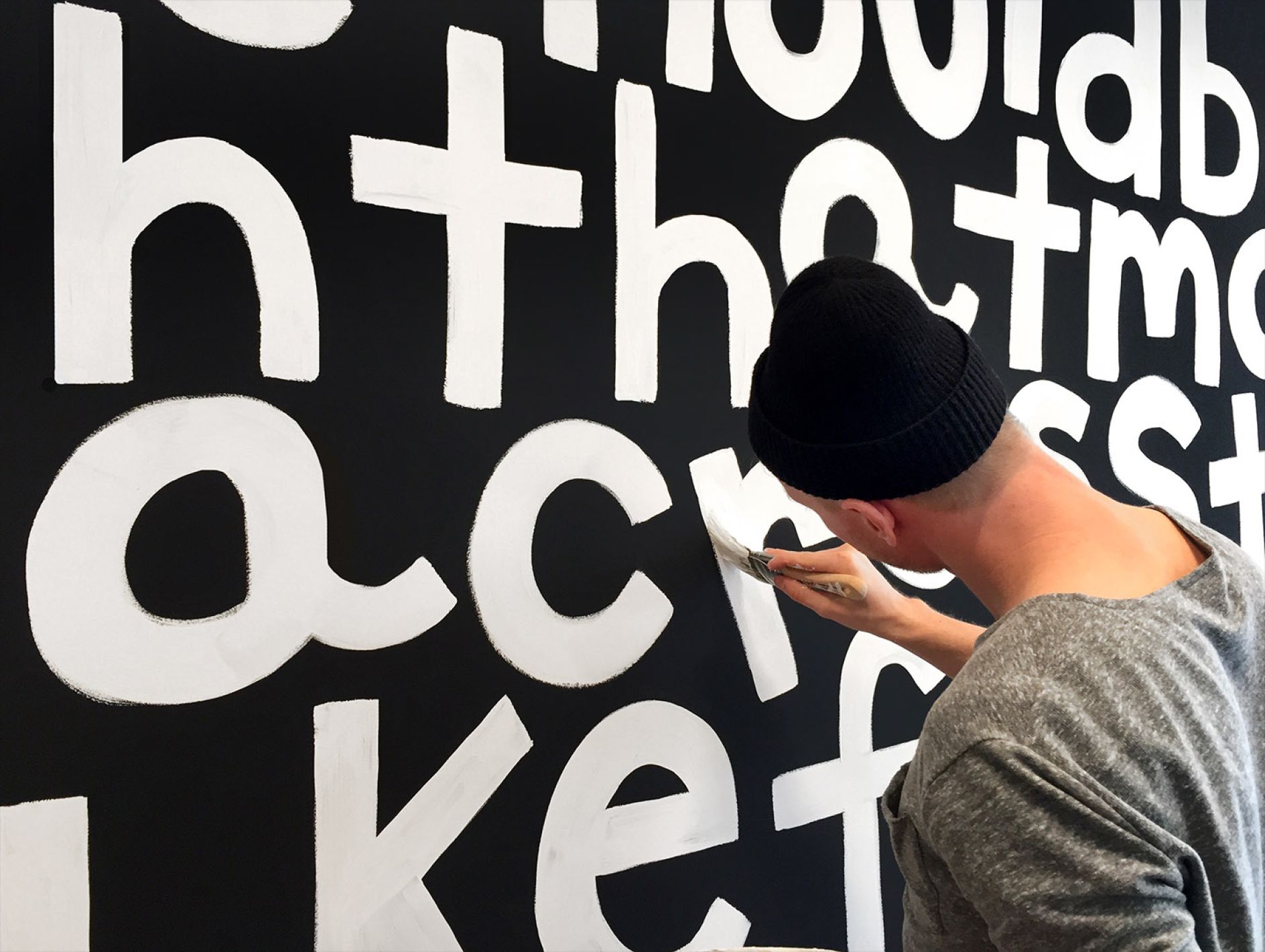 Timothy Goodman's new playful hand-painted typographic murals ...