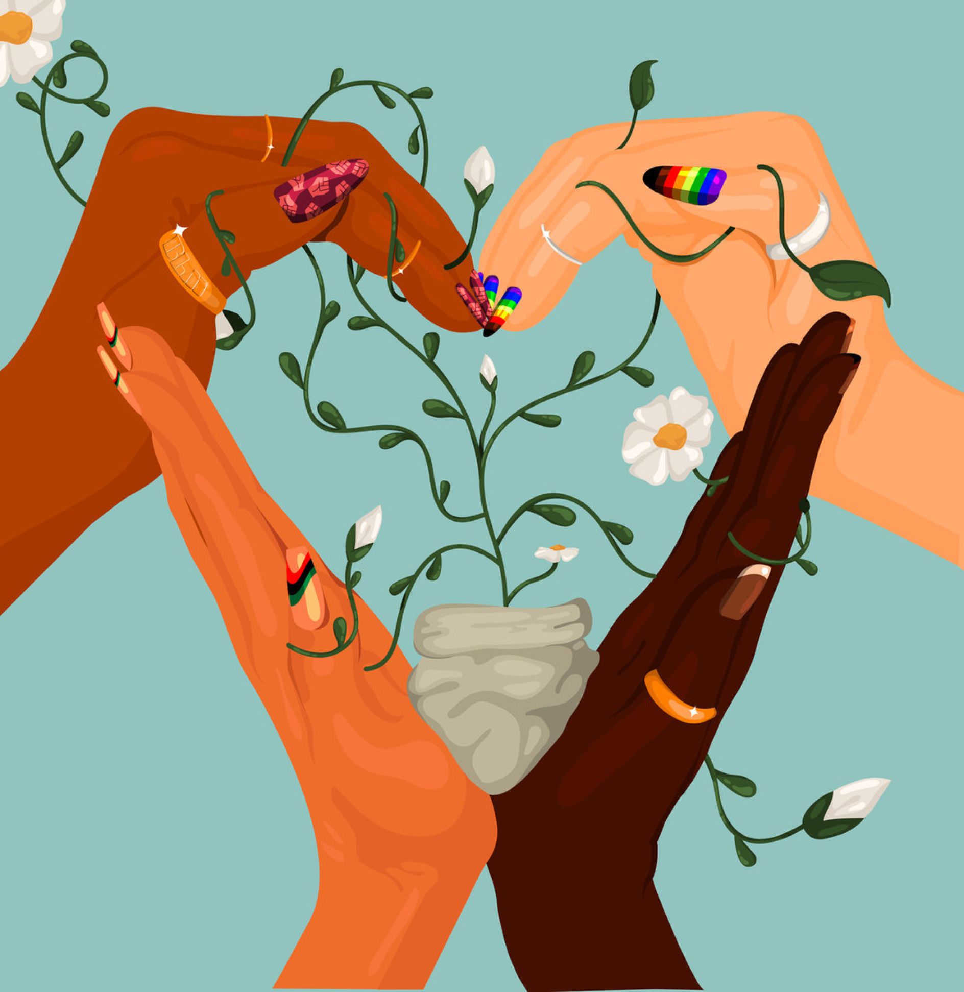 Kgabo Mametja aka Saint Rose illustrates delicious colour palettes and ...