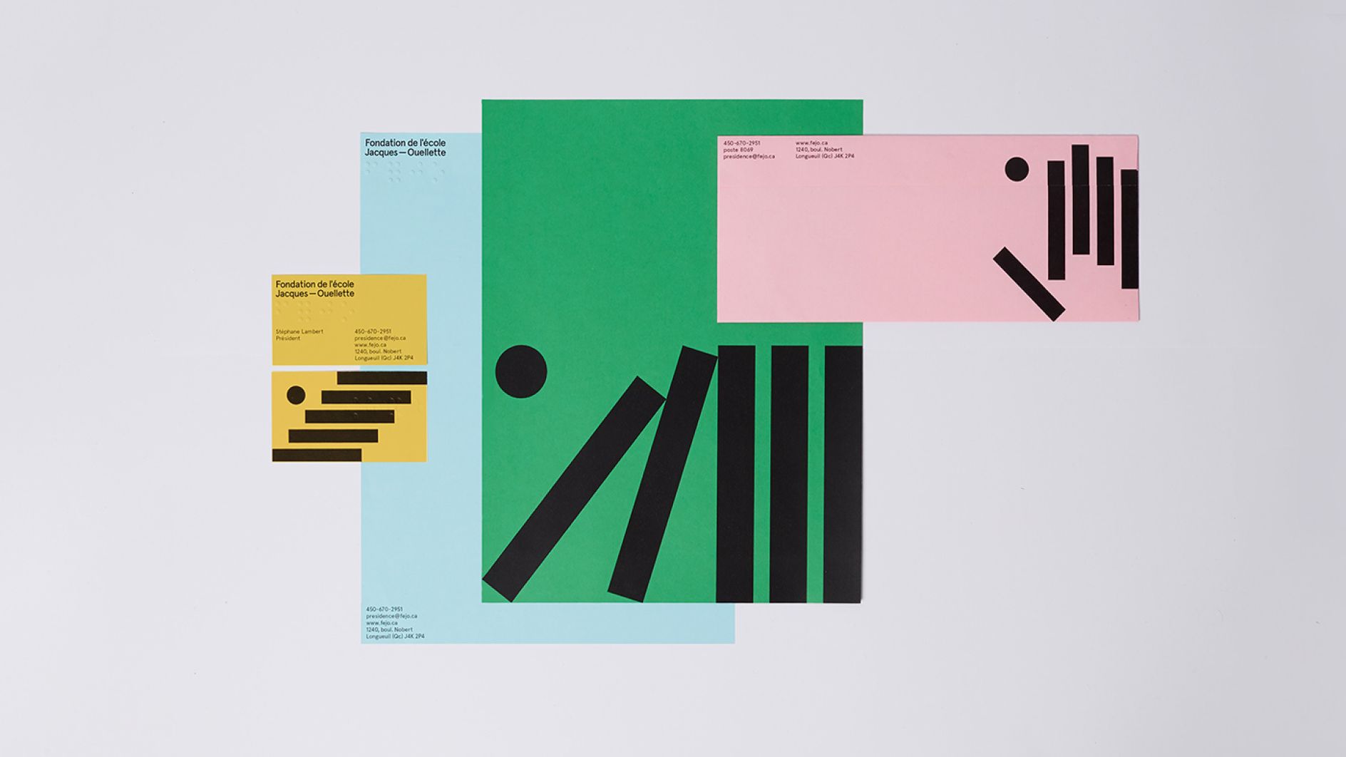 A simple, playful identity for a school for visually impaired children ...