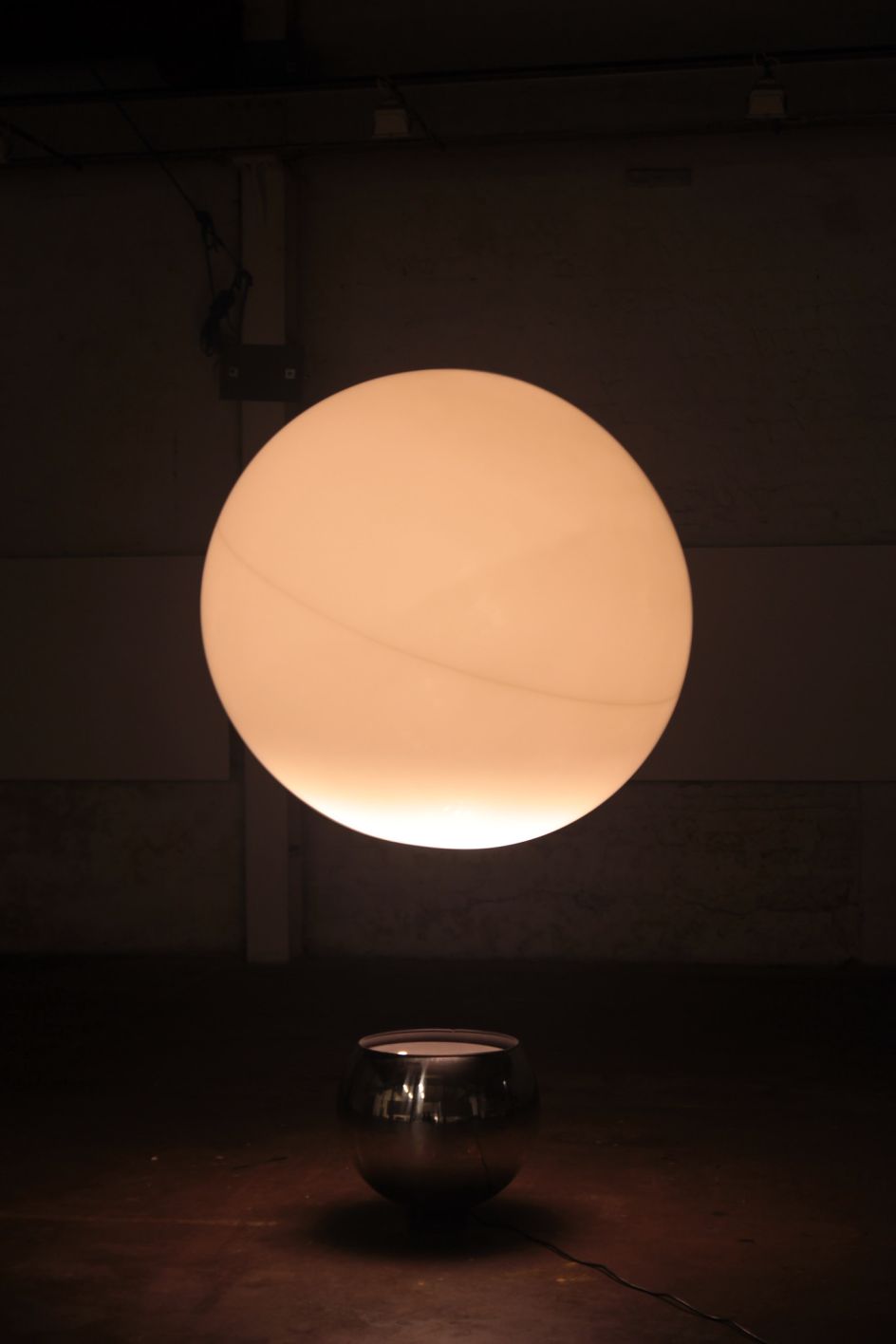 Interactive installation that lets you play with giant colourful orbs ...