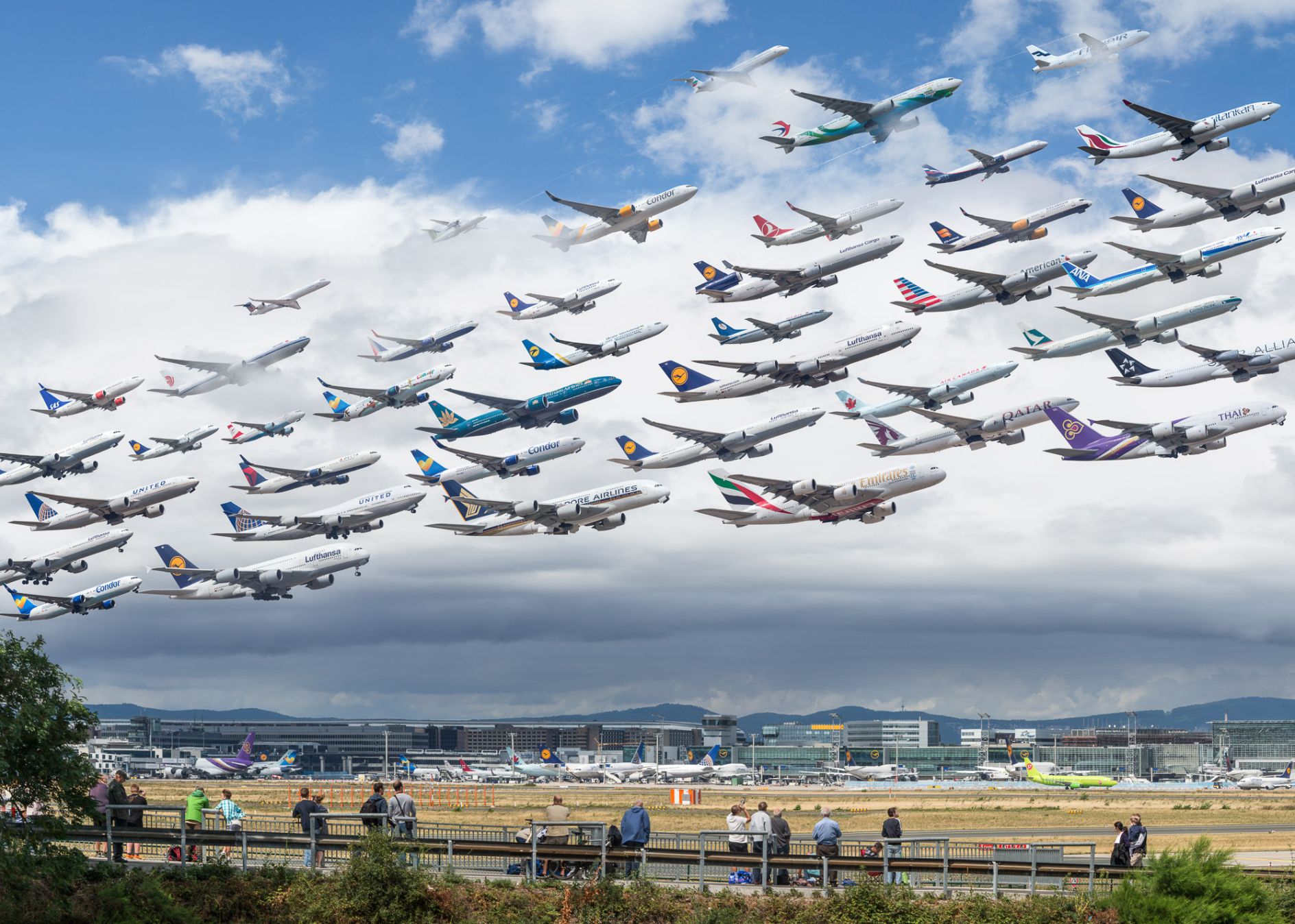 Airportraits: Photographer documents the flight paths of the world's ...