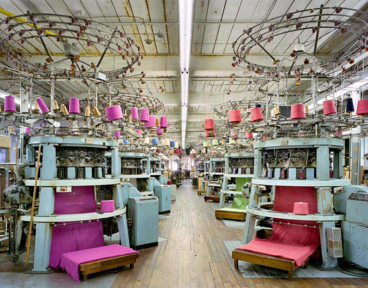 A fascinating peek inside America's colourful textile mills and ...