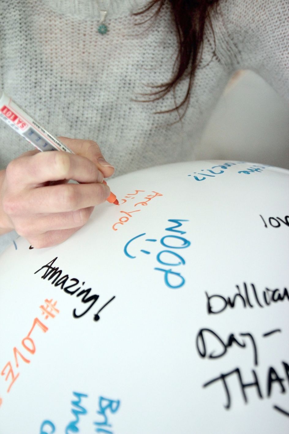 Interactive installation that lets you play with giant colourful orbs ...