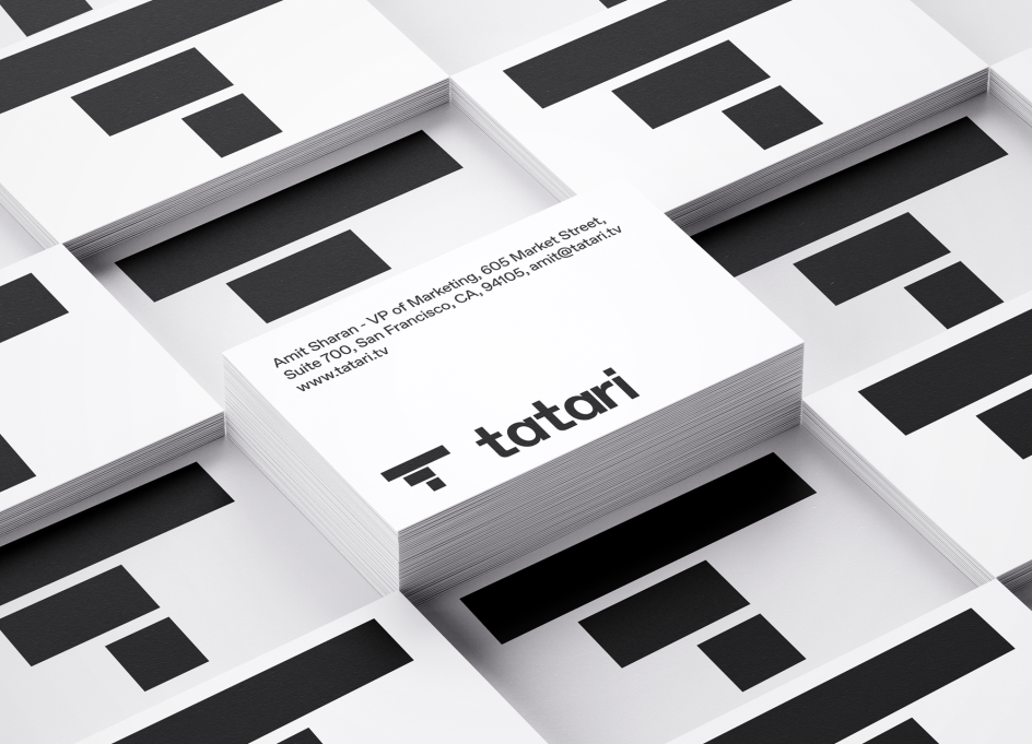 A LINE's new identity for Tatari takes its inspiration from TV elements ...