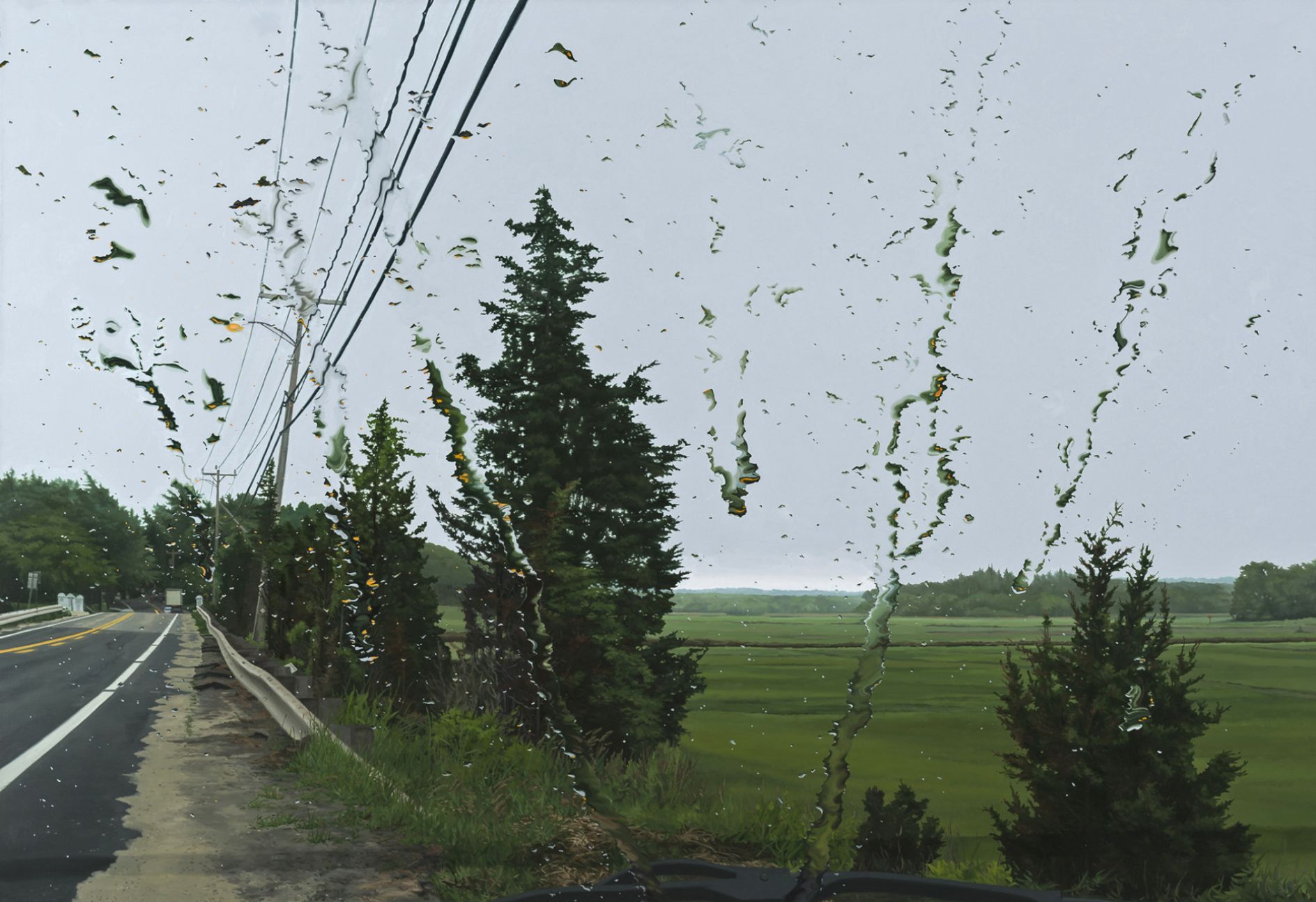 Under the Unminding Sky: Artist paints hyperrealistic views of rain ...