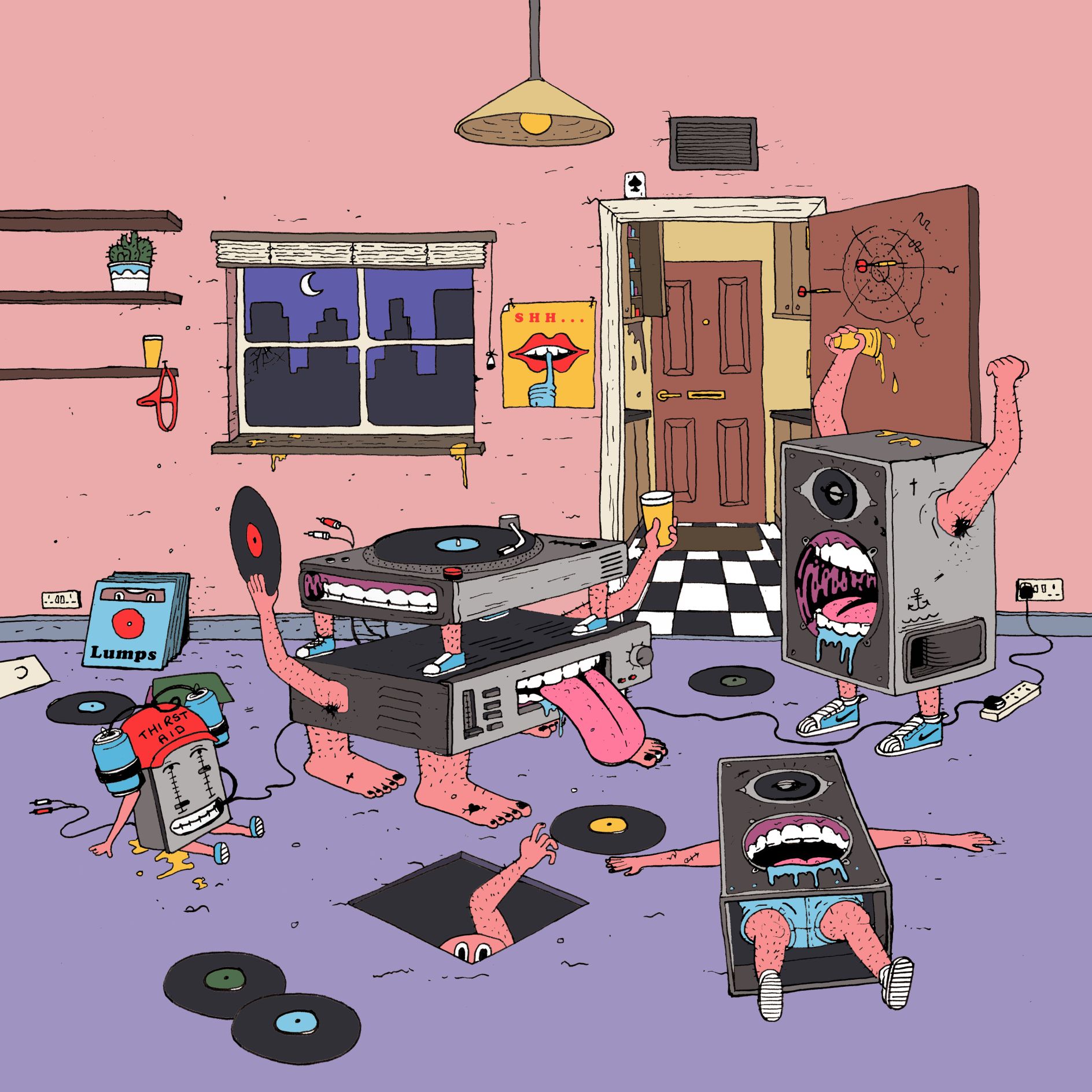 Illustrator Lumps injects a mouthful of grinning teeth into his quirky ...