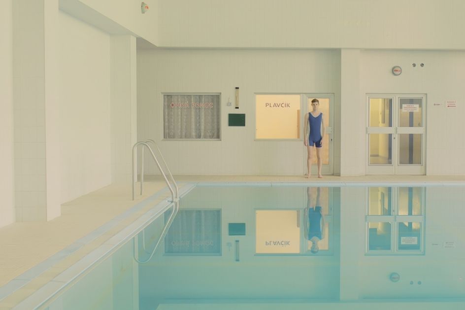 Atmospheric photography of pastel coloured swimming pools by Mária ...