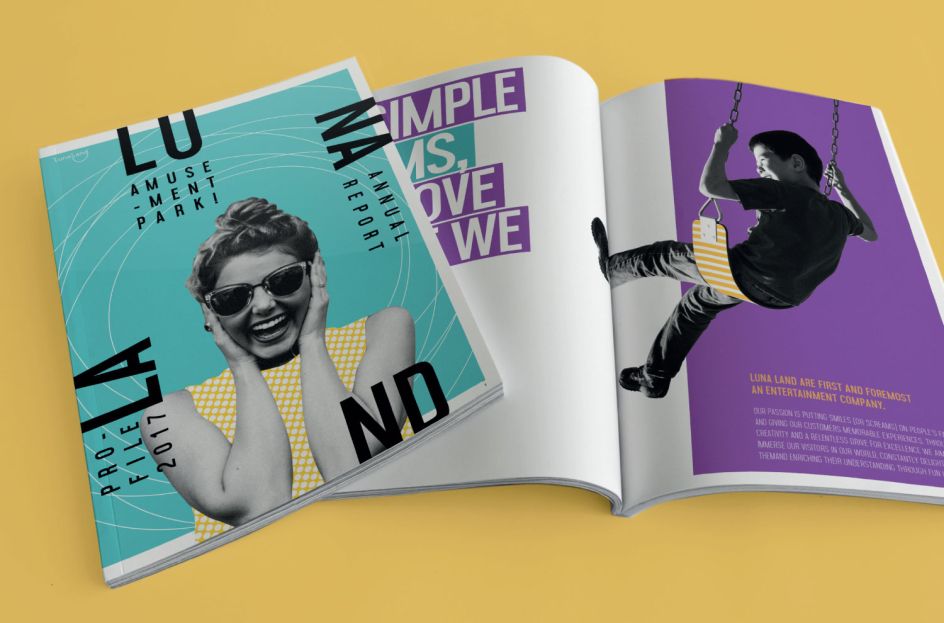 18 'non-boring' corporate reports designed by graphic design students ...
