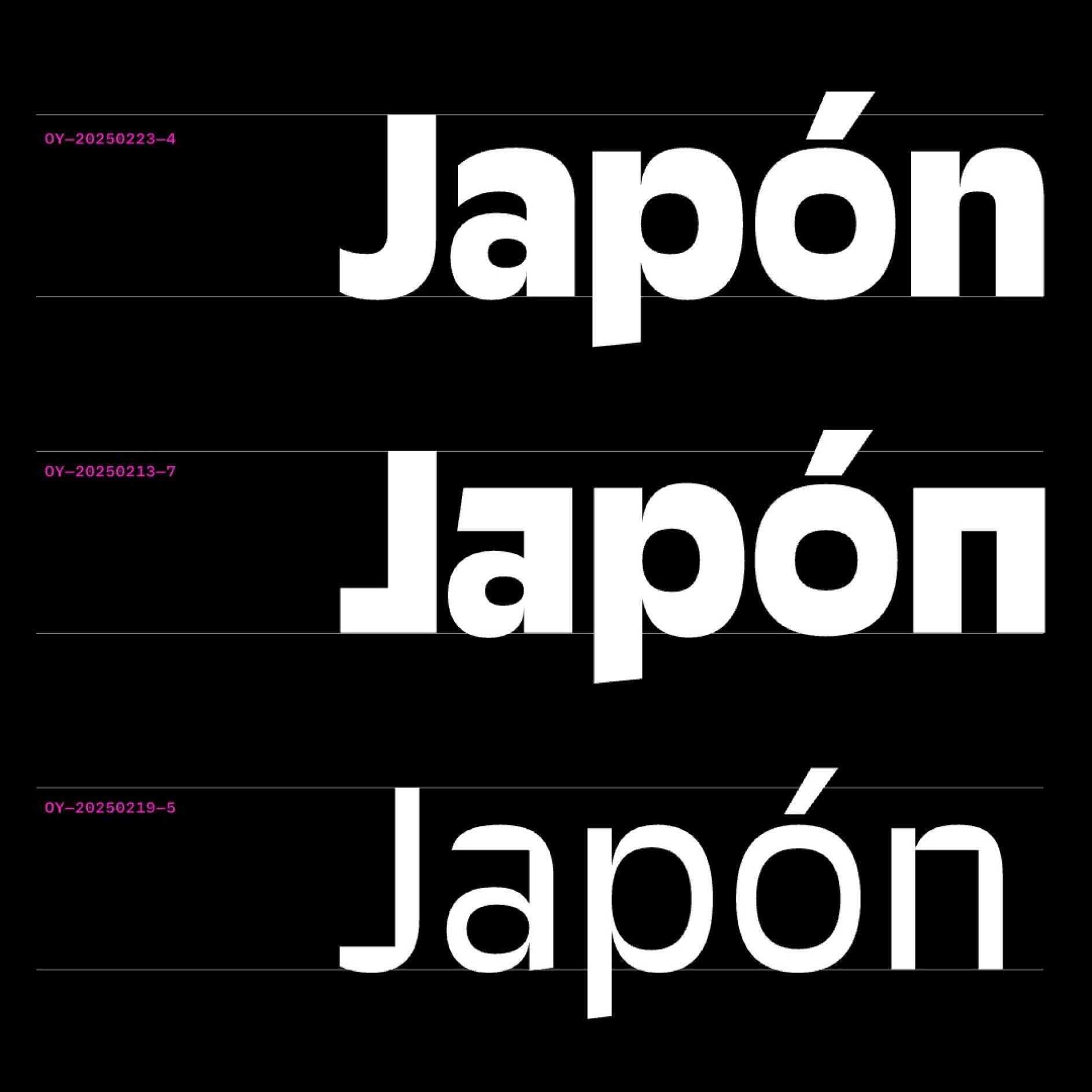 Only Yours: a bold new approach to typography based on unique variants ...