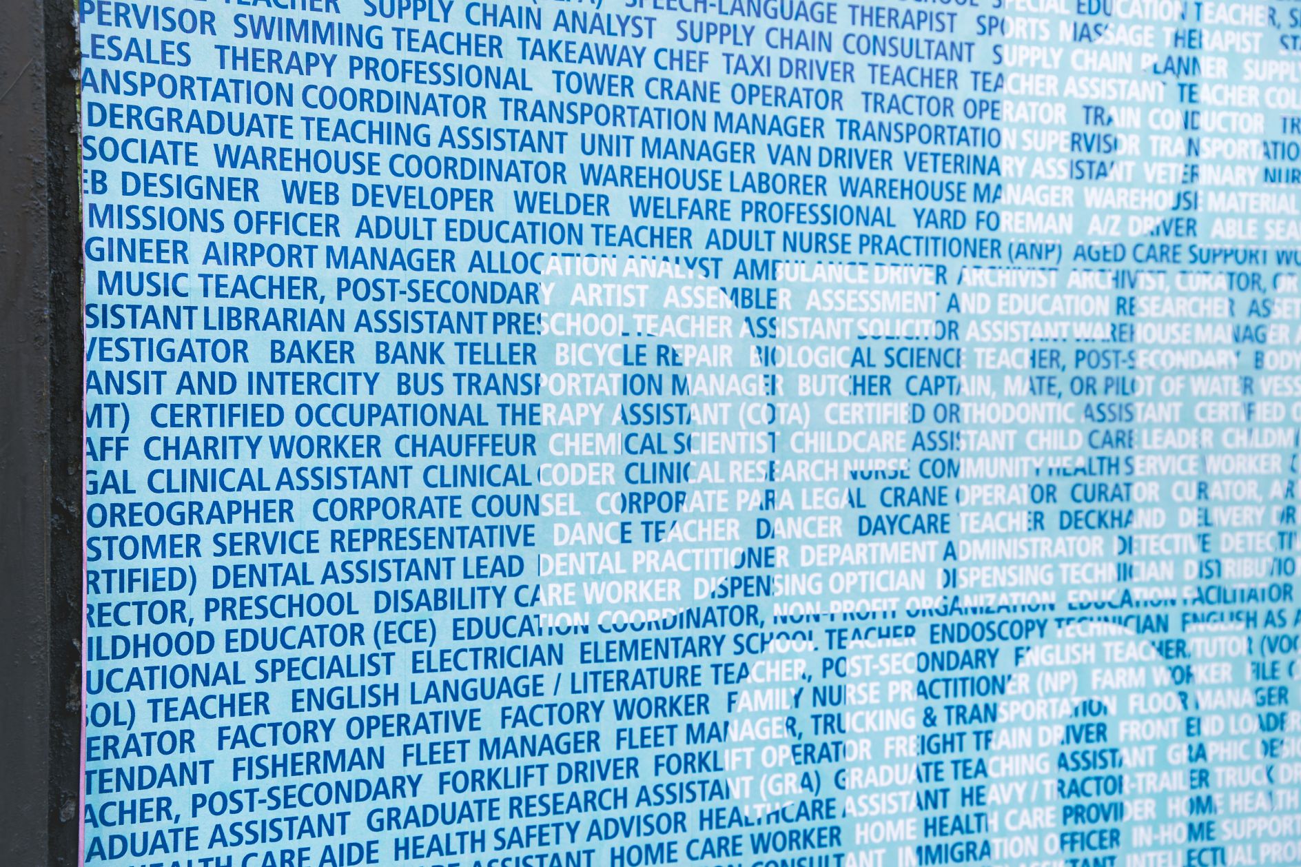 Craig Oldham releases for sale his typographic 'Key Workers' print to ...