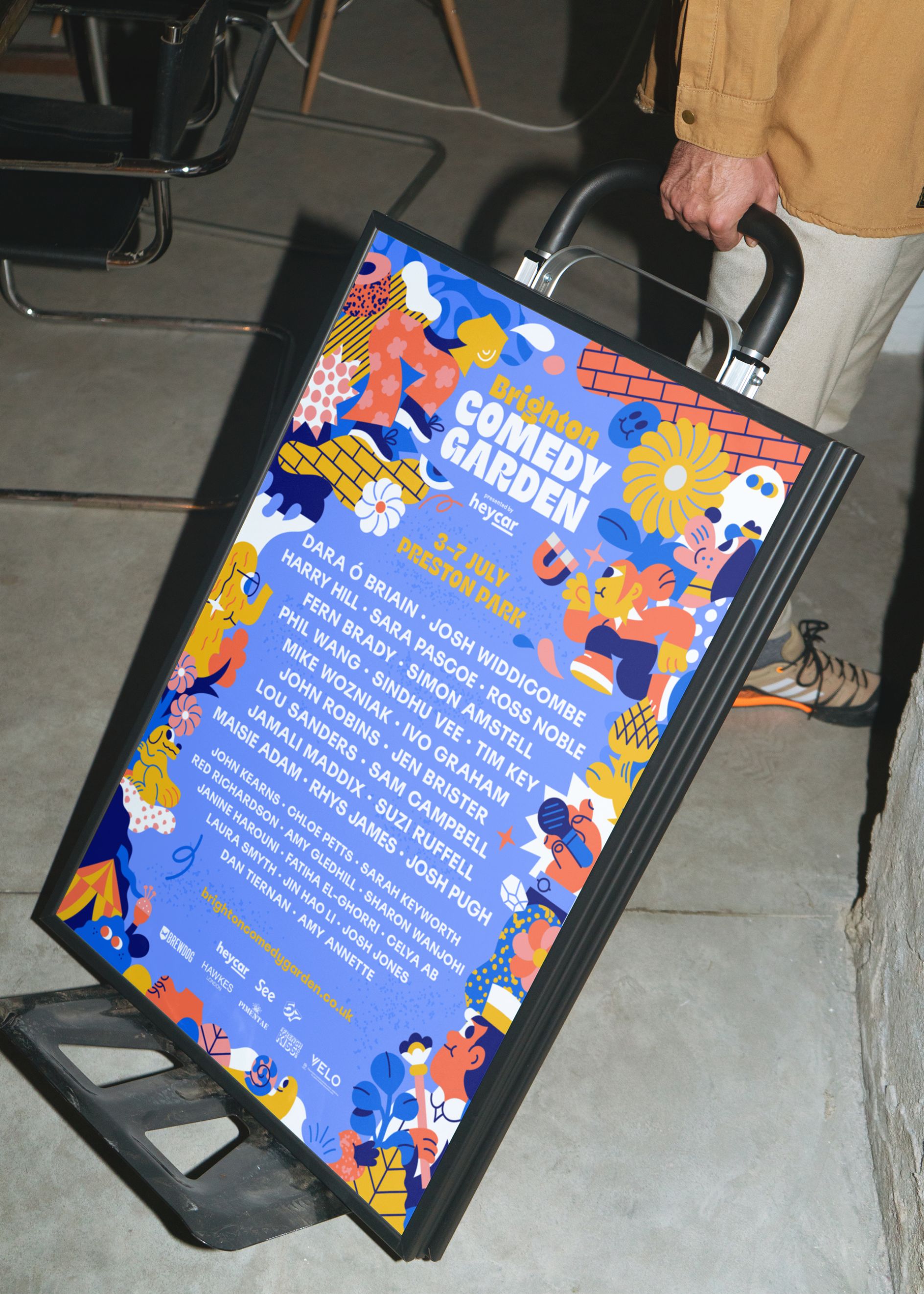 Oat Studio crafts fresh and cliche-free branding for major comedy festival | Creative Boom