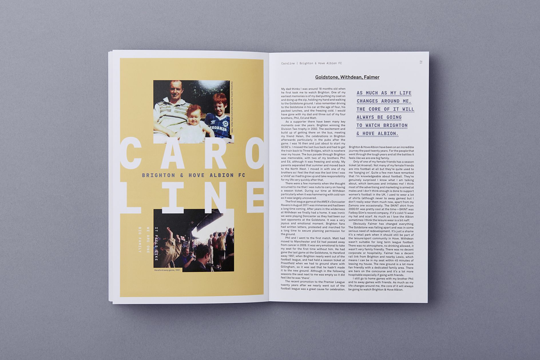 Dotto's design for Girlfans Untold, a publication representing life ...