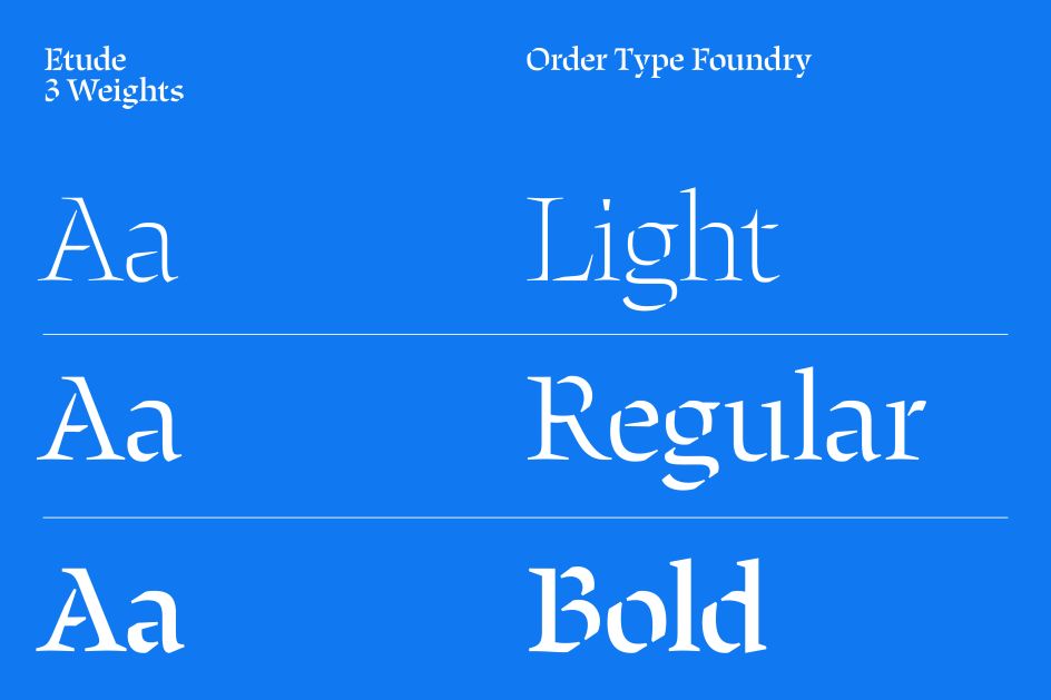 New typeface from Order is composed of forms inspired by music notation | Creative Boom