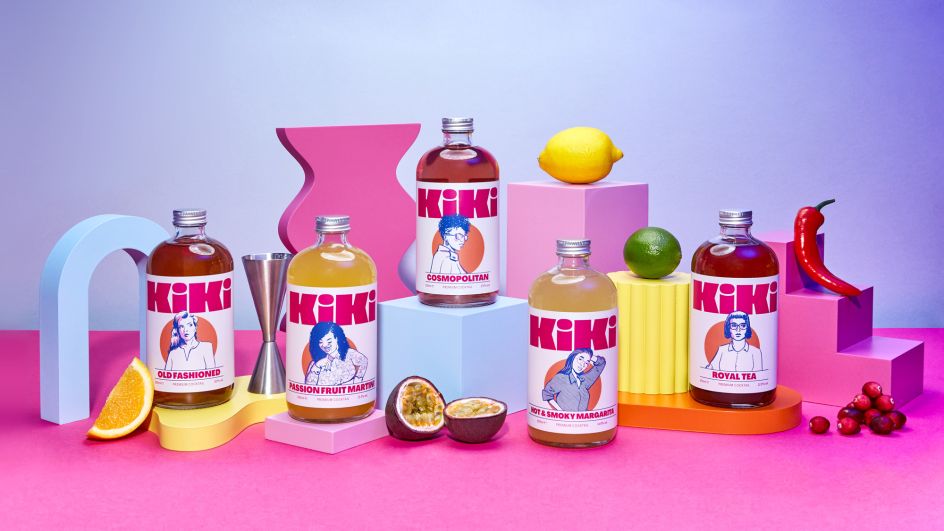 Oat Studio's bright, bouncy and fun identity for bottled cocktail brand ...