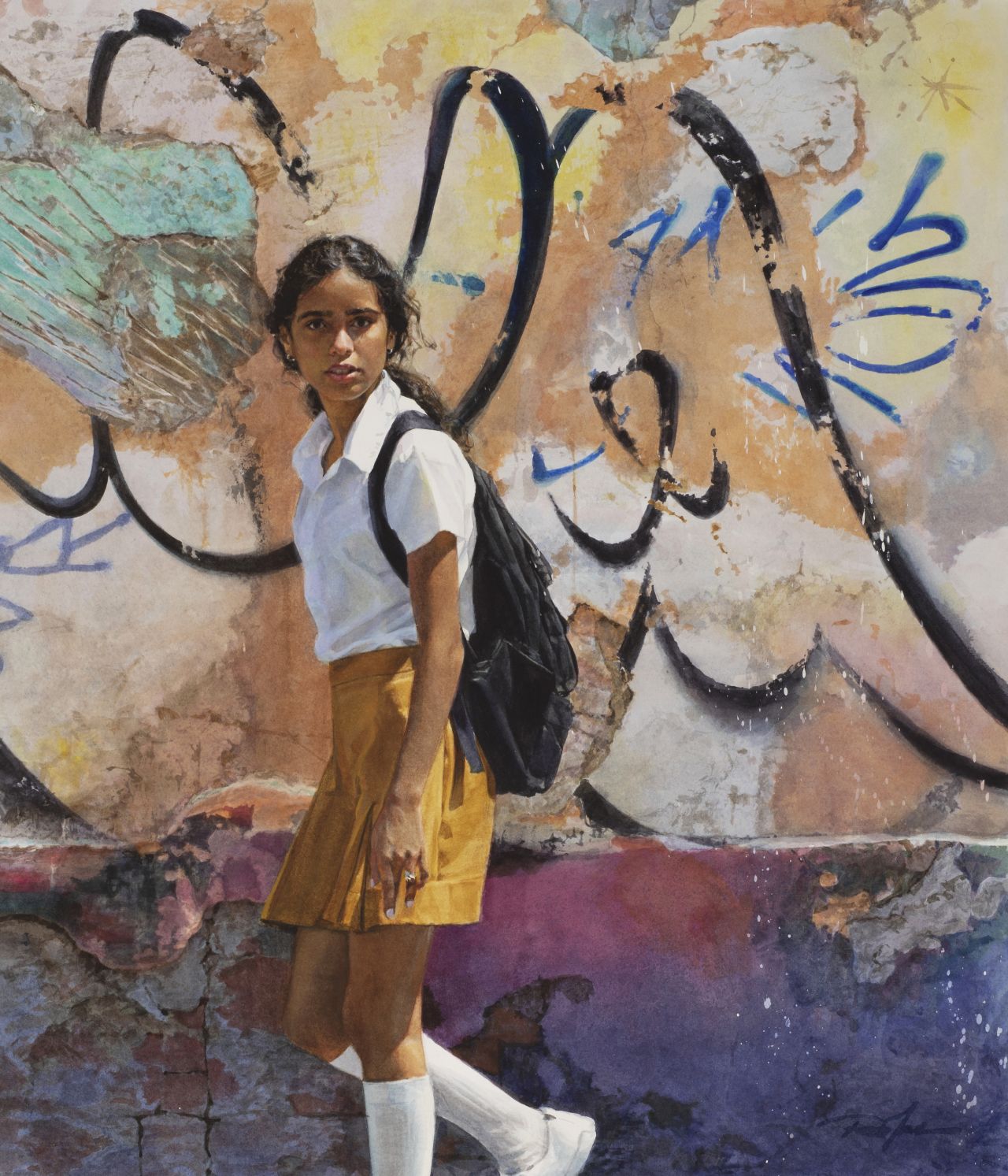 Vibrant watercolour paintings by Rance Jones of Cuba and its 'survivors ...