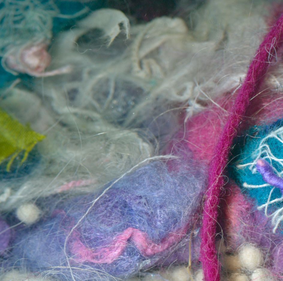 Artist vividly captures intricate, 3D felt work in unconventional mixed ...