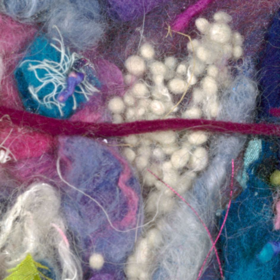 Artist vividly captures intricate, 3D felt work in unconventional mixed ...