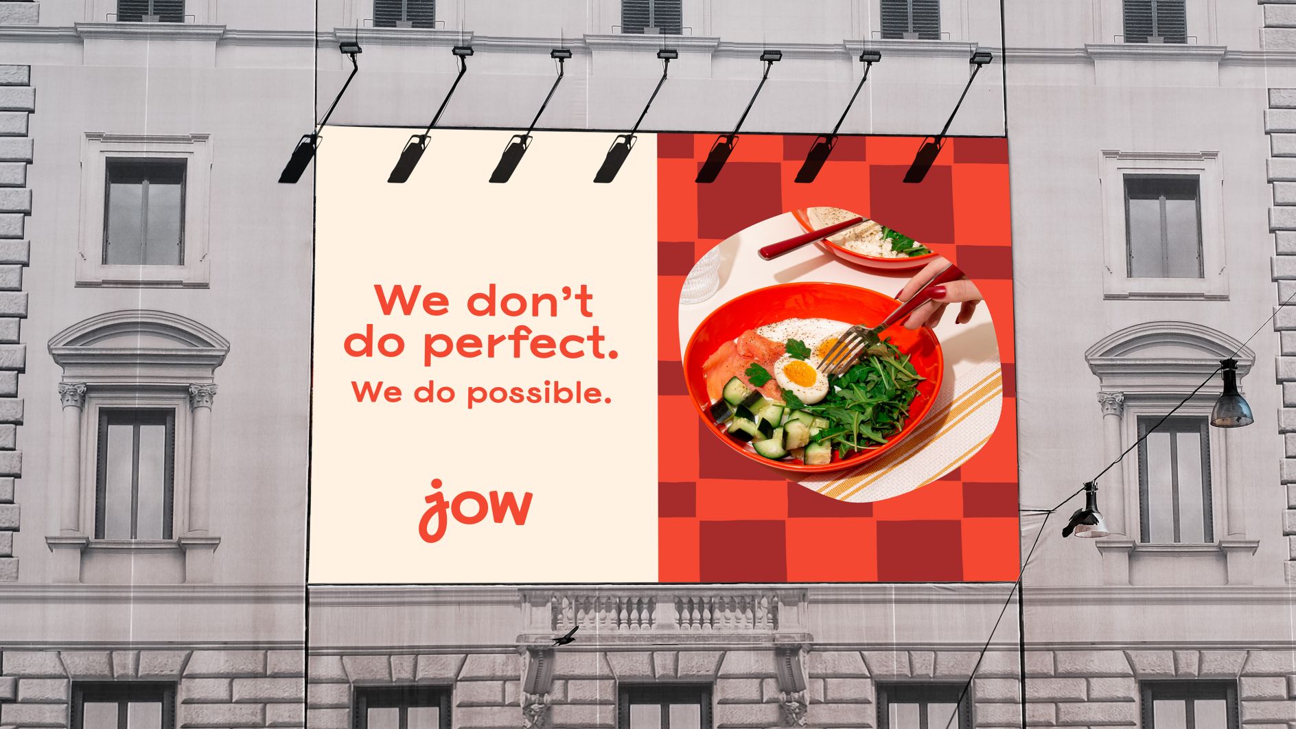 Vintage tablecloths inspired &Walsh's rebrand of French food app, JOW ...