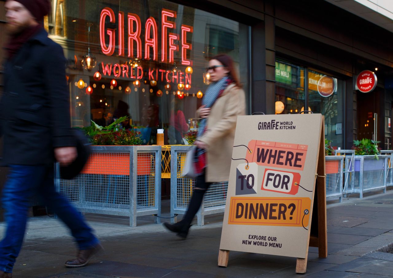 Ragged Edge rebrands restaurant chain Giraffe as as Giraffe World ...
