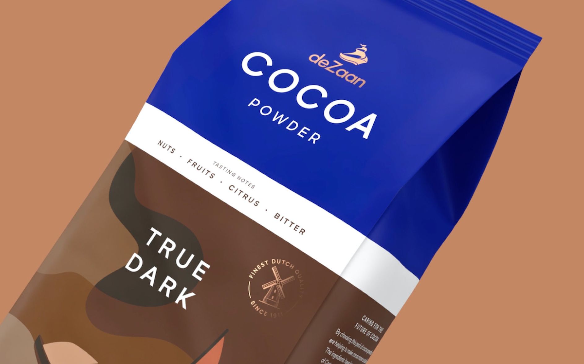 Angus Hyland's team at Pentagram creates new identity for Dutch cocoa ...