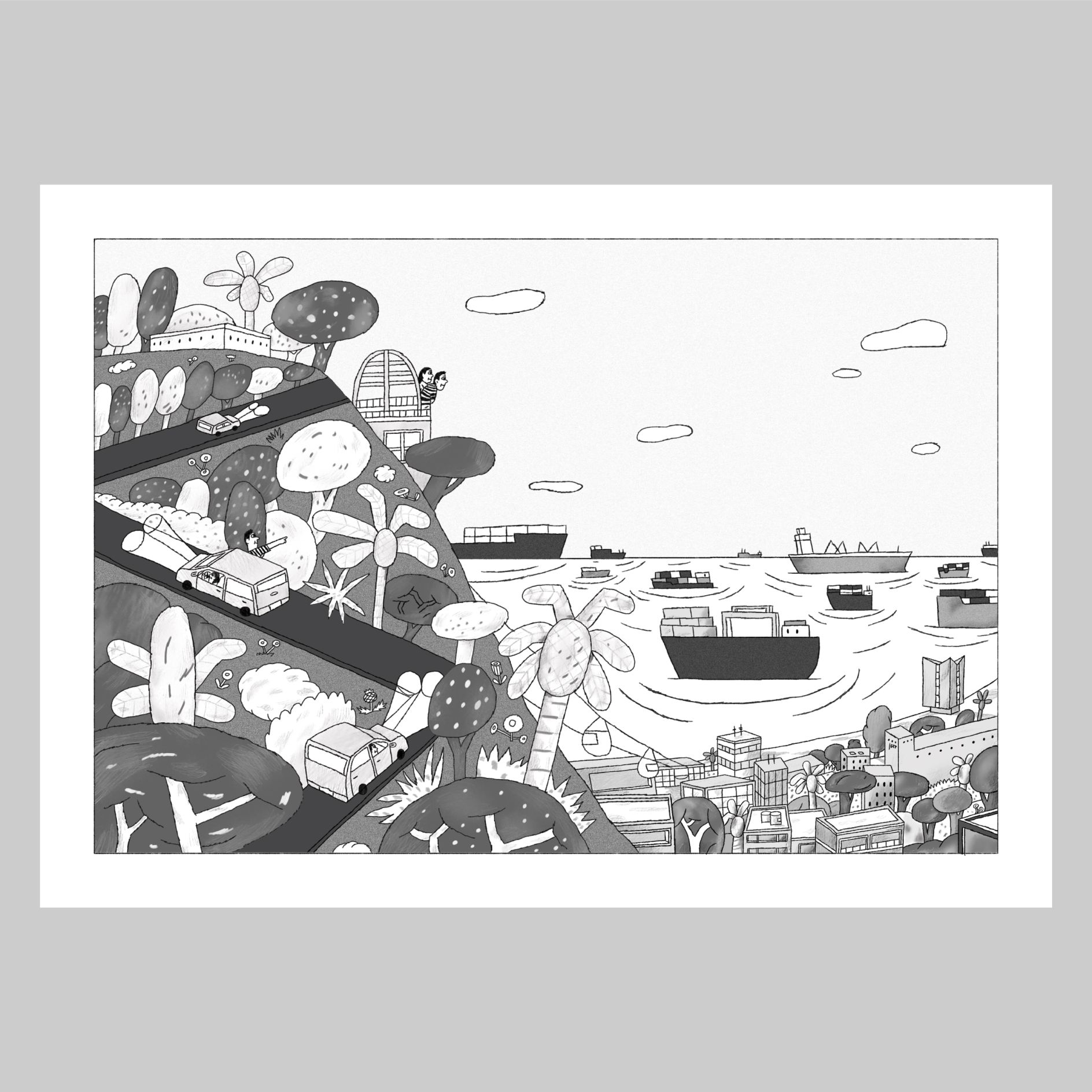 Stav Assis blends graphic design and illustration to create simple yet ...