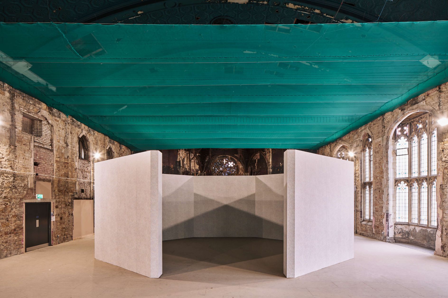 Liz West's giant octagonal structure covered in tiny colourful dots ...