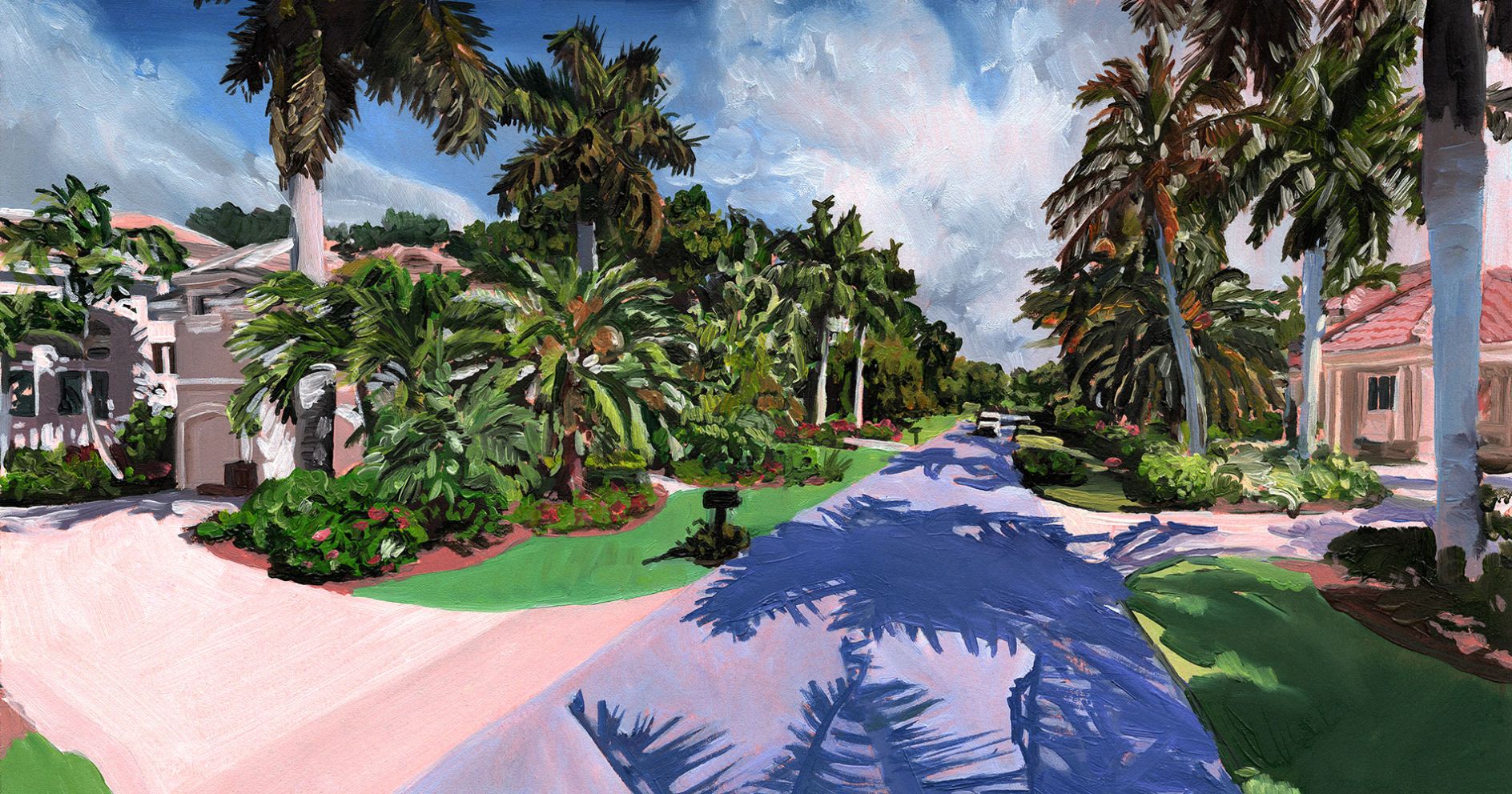 Alice Tye's latest Street View-inspired paintings take us on a virtual ...