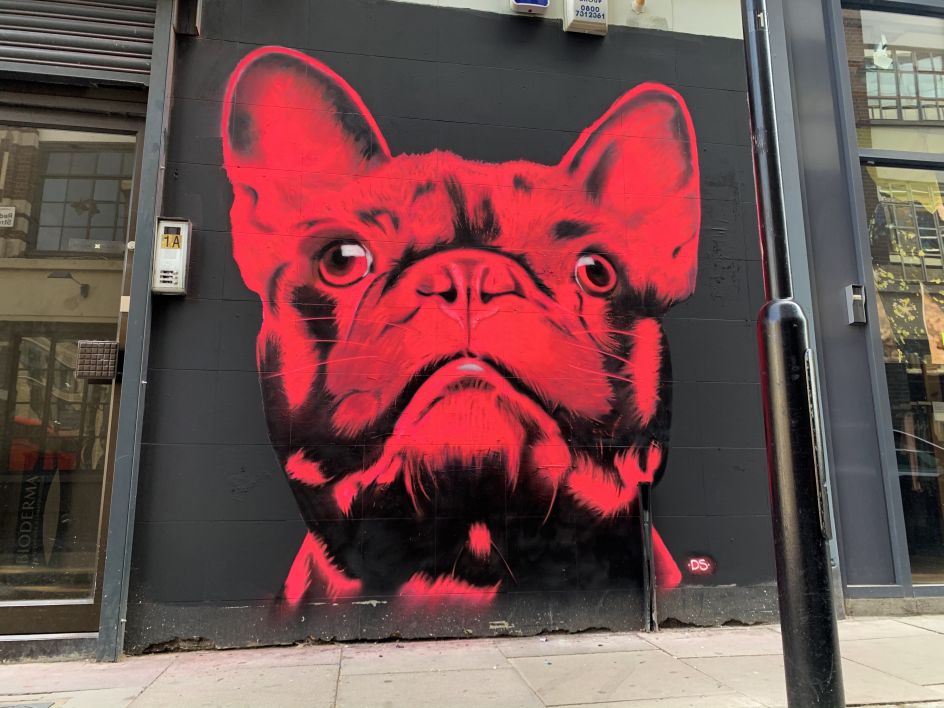 Artist David Speed paints 100 neon portraits on a Shoreditch rooftop ...