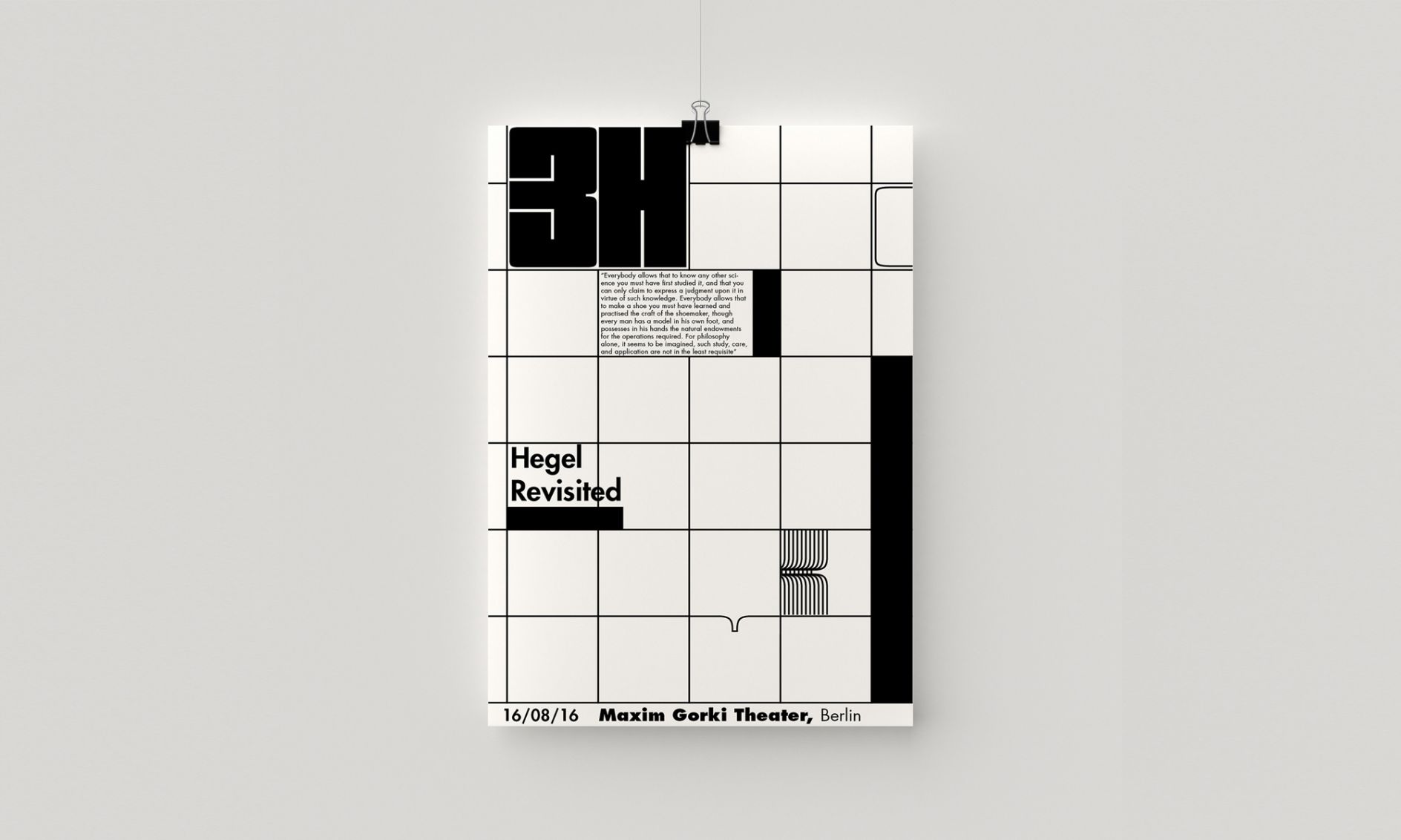Monochrome poster series deconstructs key elements of graphic design ...