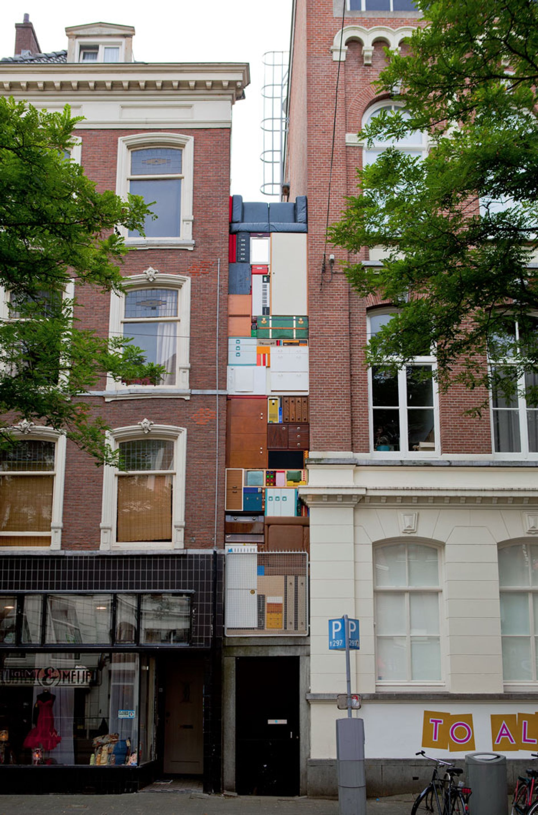 Giant Tetris-inspired stacked sculptures made out of everyday objects ...