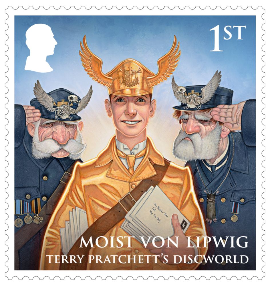 Artist Paul Kidby illustrates eight special stamps to celebrate Terry ...