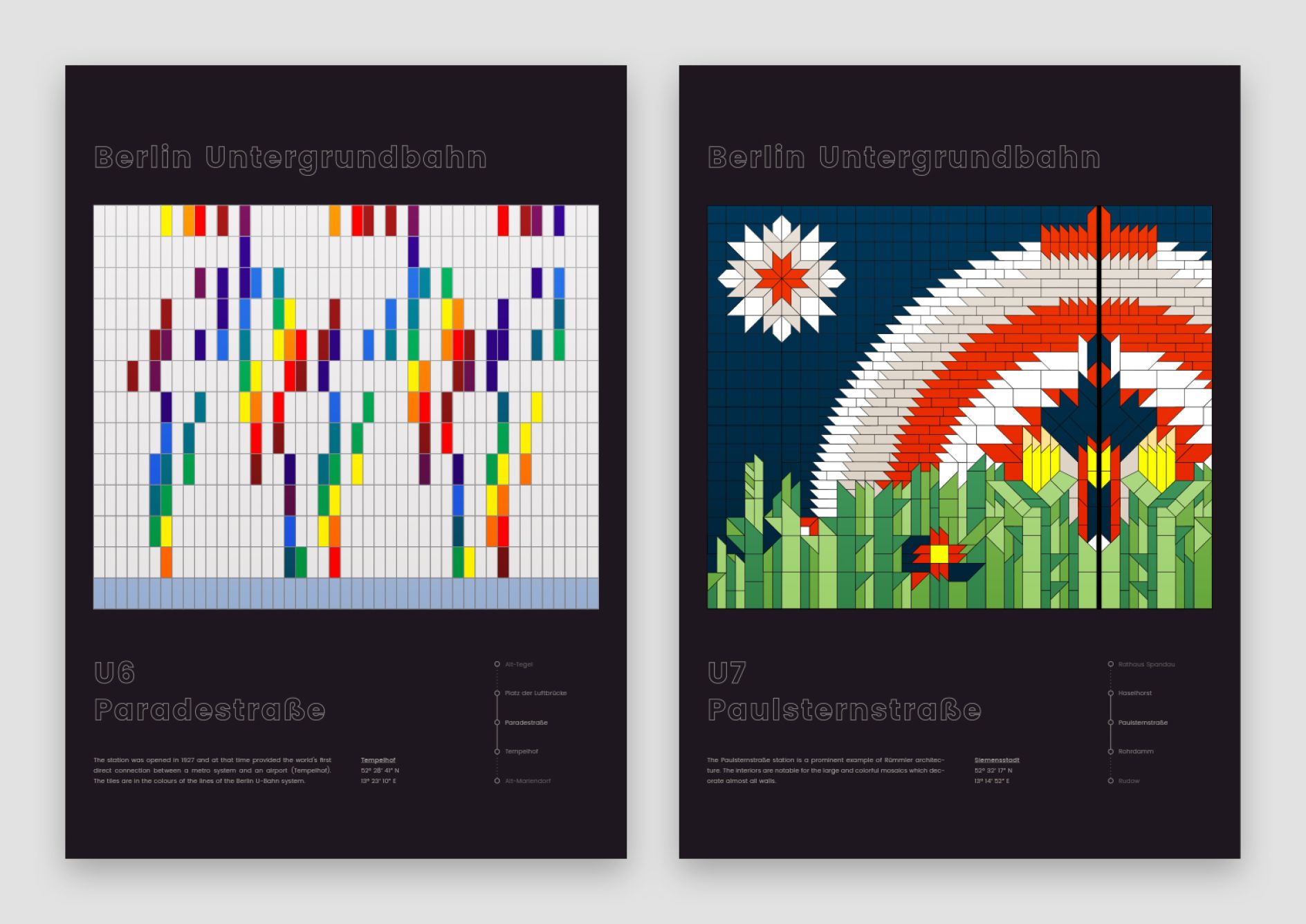 Federico Leggio pays tribute to Berlin's U-Bahn with graphic poster ...