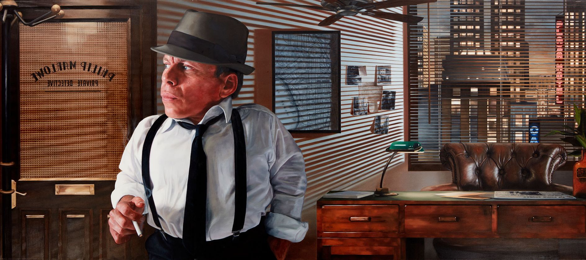 Joe Simpson's photo-realistic paintings of famous British actors in ...