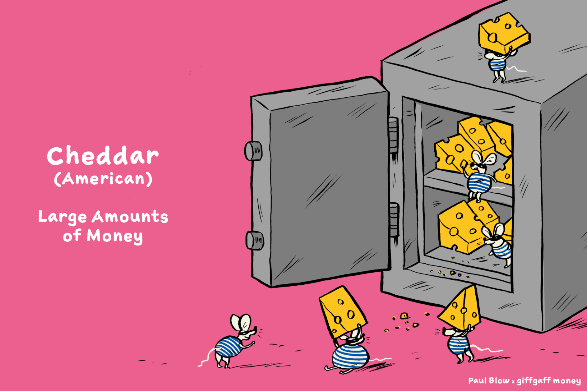 Quirky illustrations visualise slang words used to describe money from ...