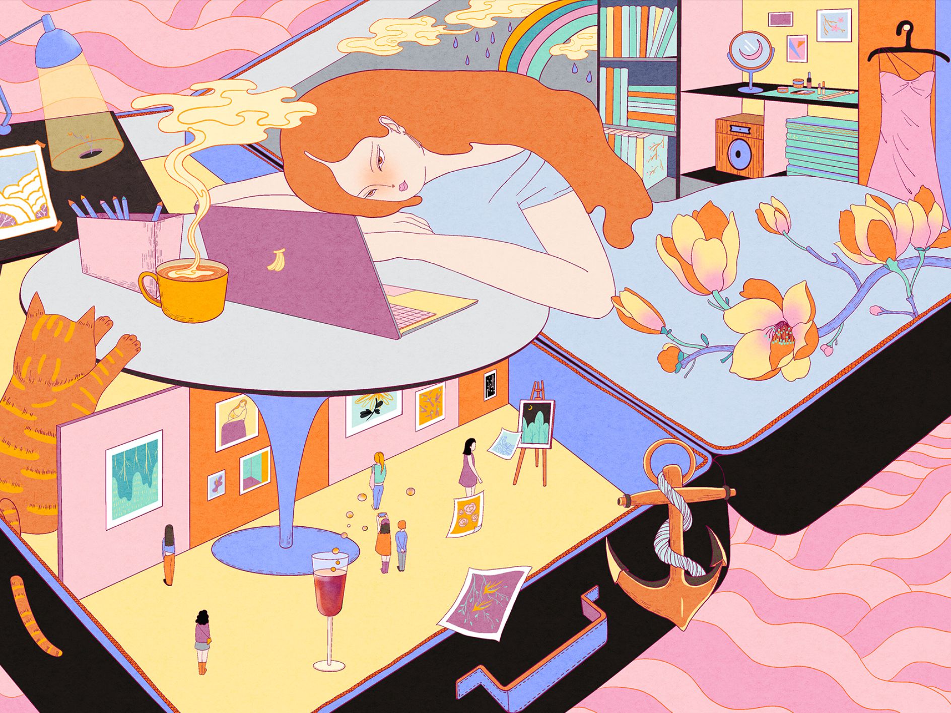 How Leah Han's illustrations celebrate modern femininity | Creative Boom