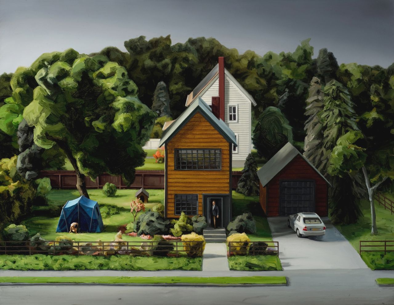 Amy Bennett's paintings of Small Town America based on reconstructed ...