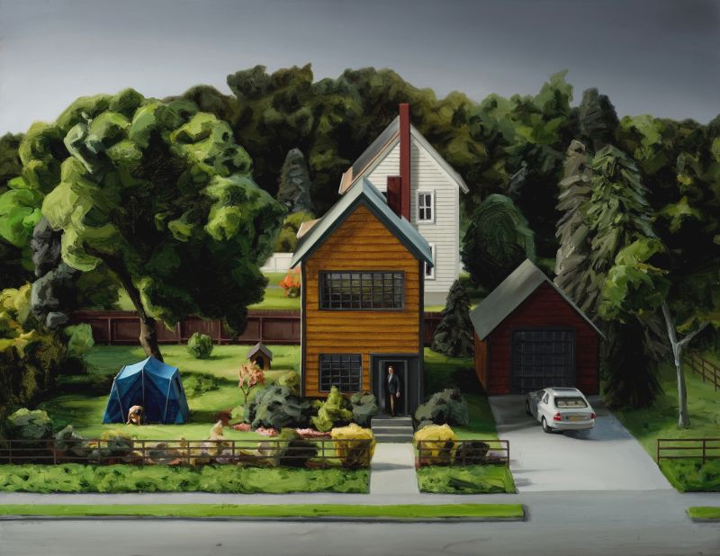 Amy Bennett's paintings of Small Town America based on reconstructed ...