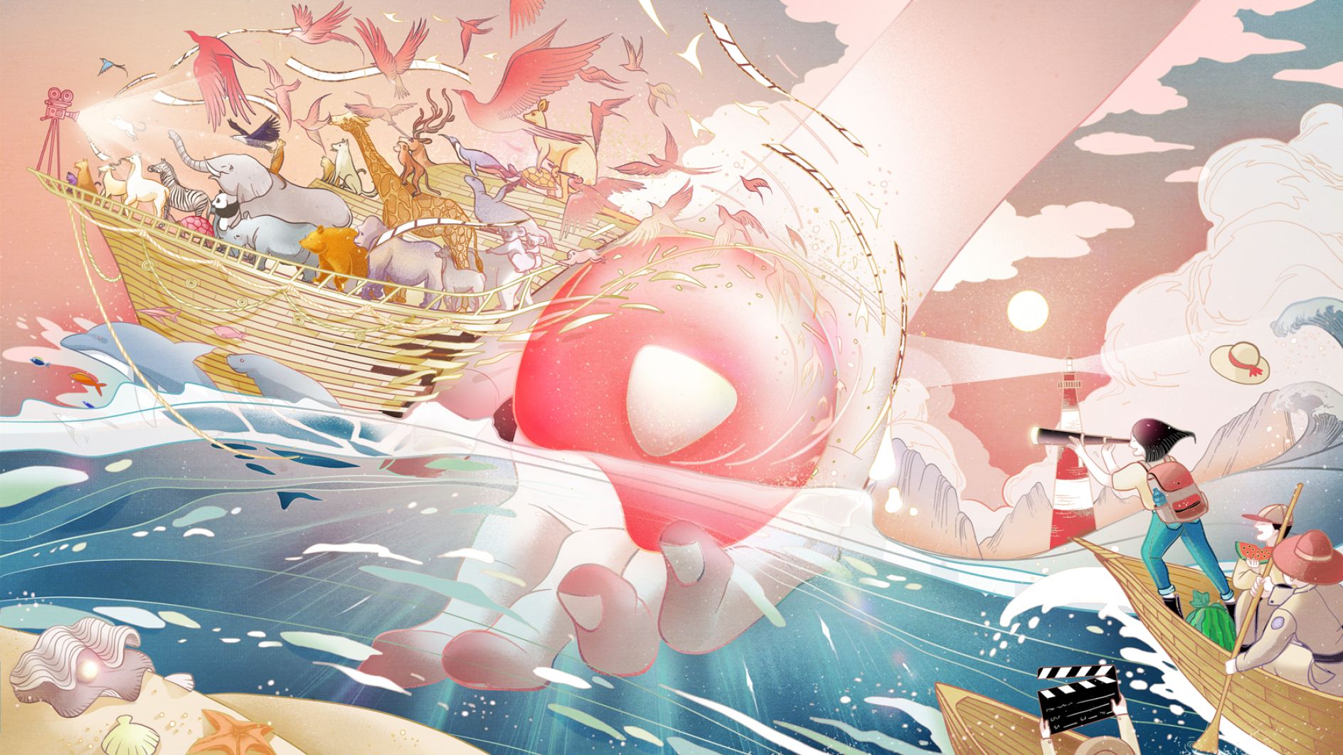 Dong Qiu's magical illustrations summon the East-meets-West spirit of Shanghai | Creative Boom